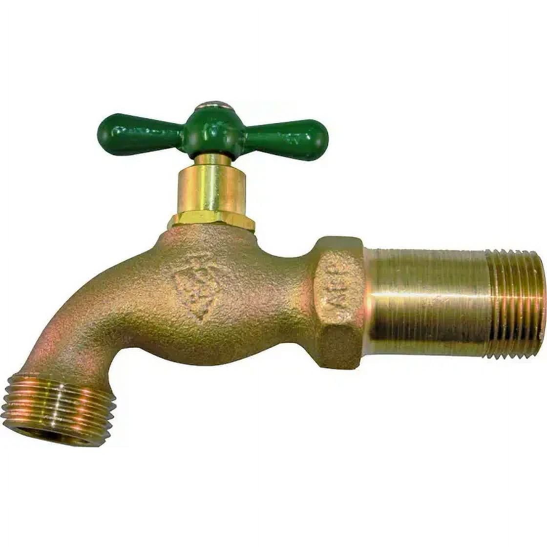 Arrowhead Brass 201LF 1/2 By 3/4 Inch Standard Hose Bibb Male Pipe ...