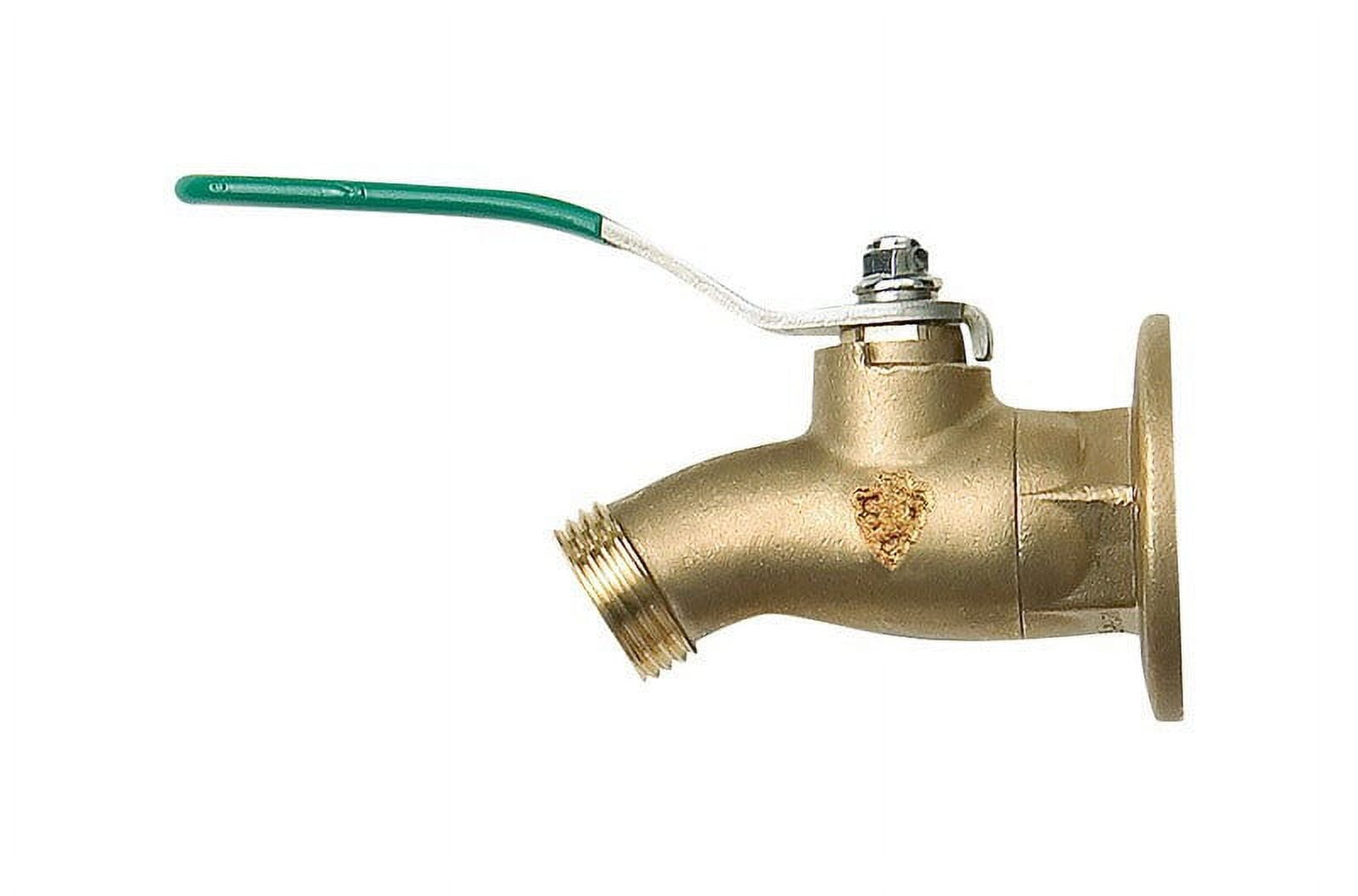 Arrowhead Brass 355BVLF No-Kink Ball Valve Sillcock, Lead-Free, 3/4 FIP x 3/4 In. Hose Thread ...