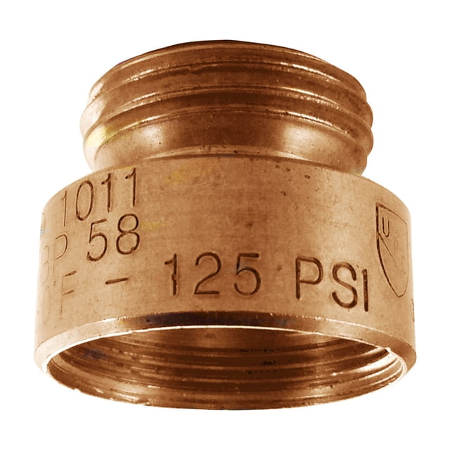 Arrowhead pc1360 1-3/16 Fine Threaded T X 3/4 S Mht Brass Vacuum ...
