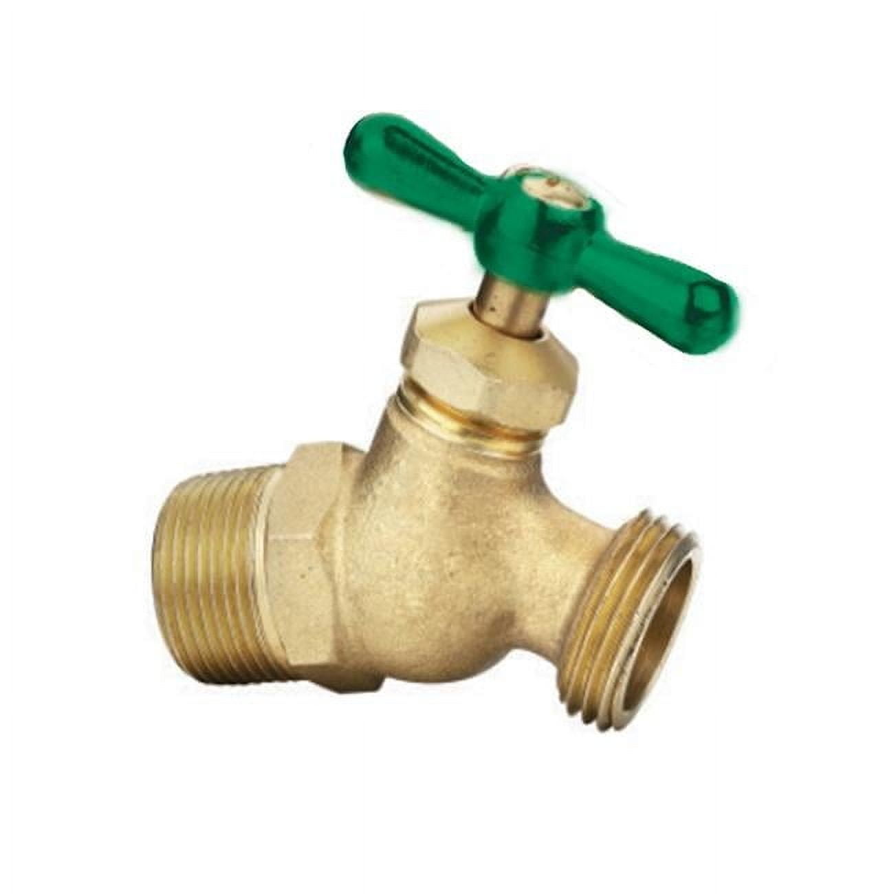 Arrowhead Brass NK75M, 0.75 in. No Kink Hose Bib, Male Iron Pipe, Lead ...