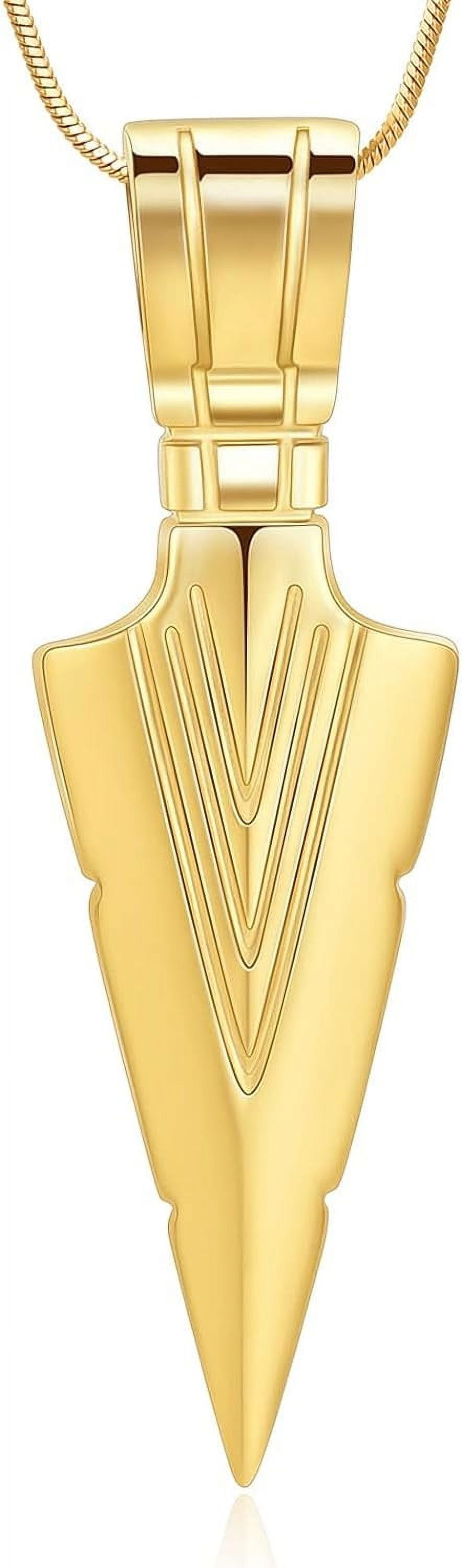 Arrowhead Cremation Jewelry for Ashes Stainless Steel Urn Pendant ...