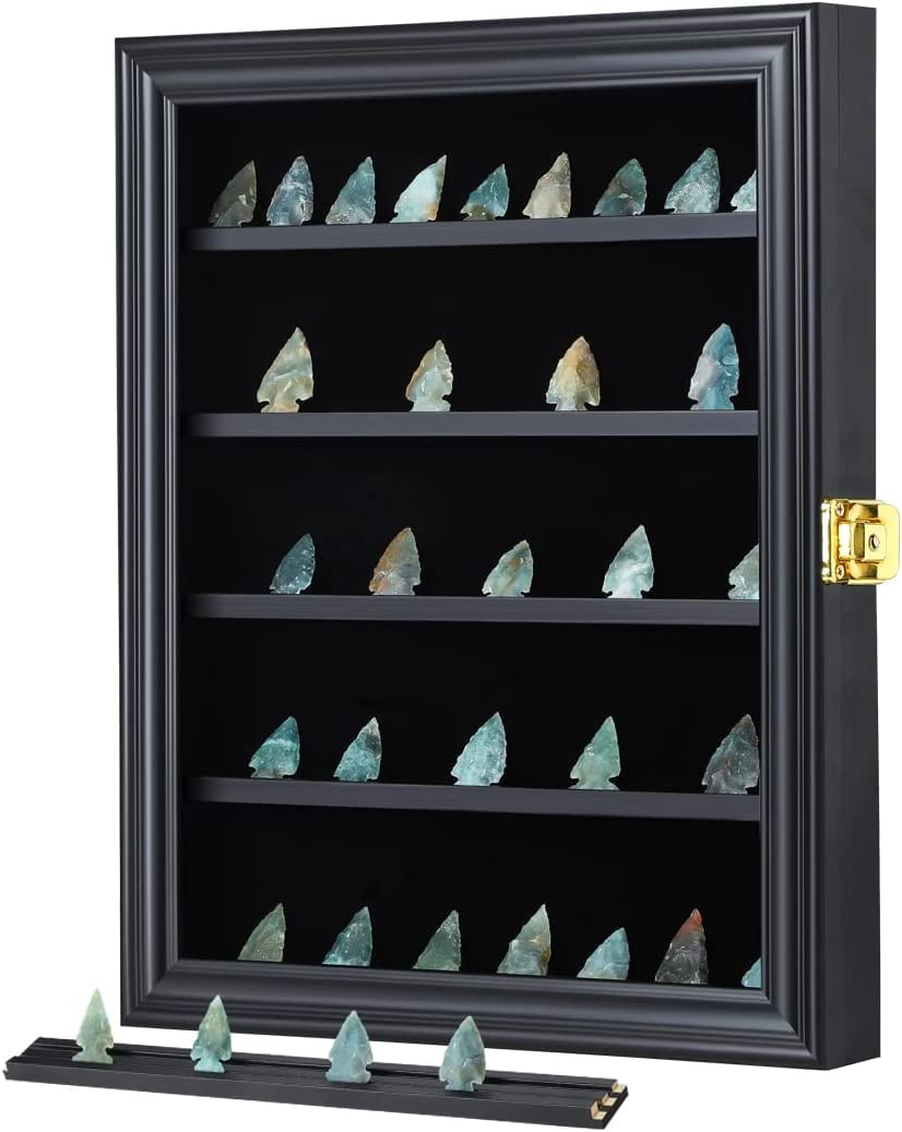 Arrowhead Display Case Native American Arrowhead Shadow Box Wall Mount Arrowhead Collection ...