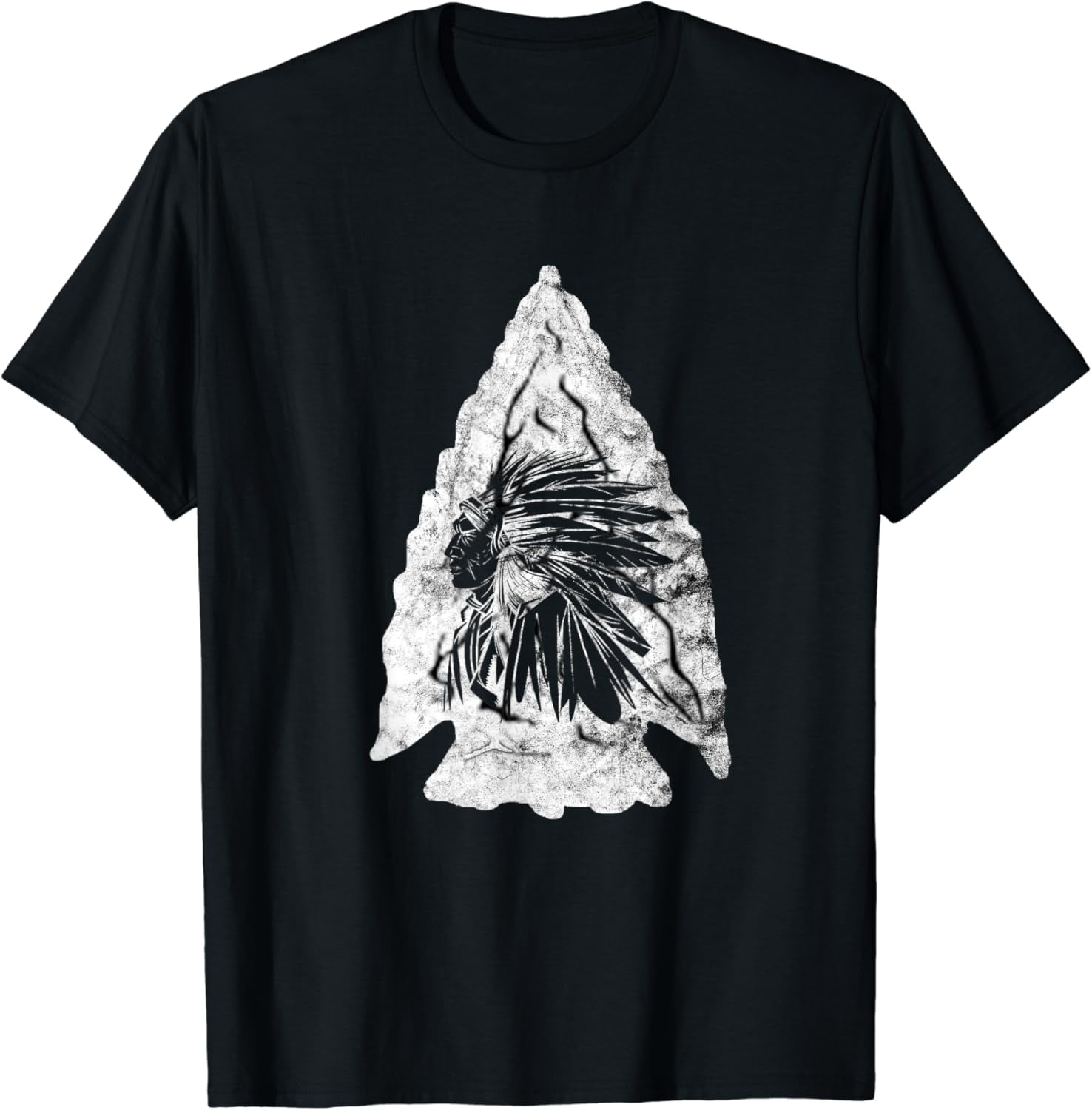 Arrowhead Hunter Indian Chief Relic Hunting Native American T-Shirt ...
