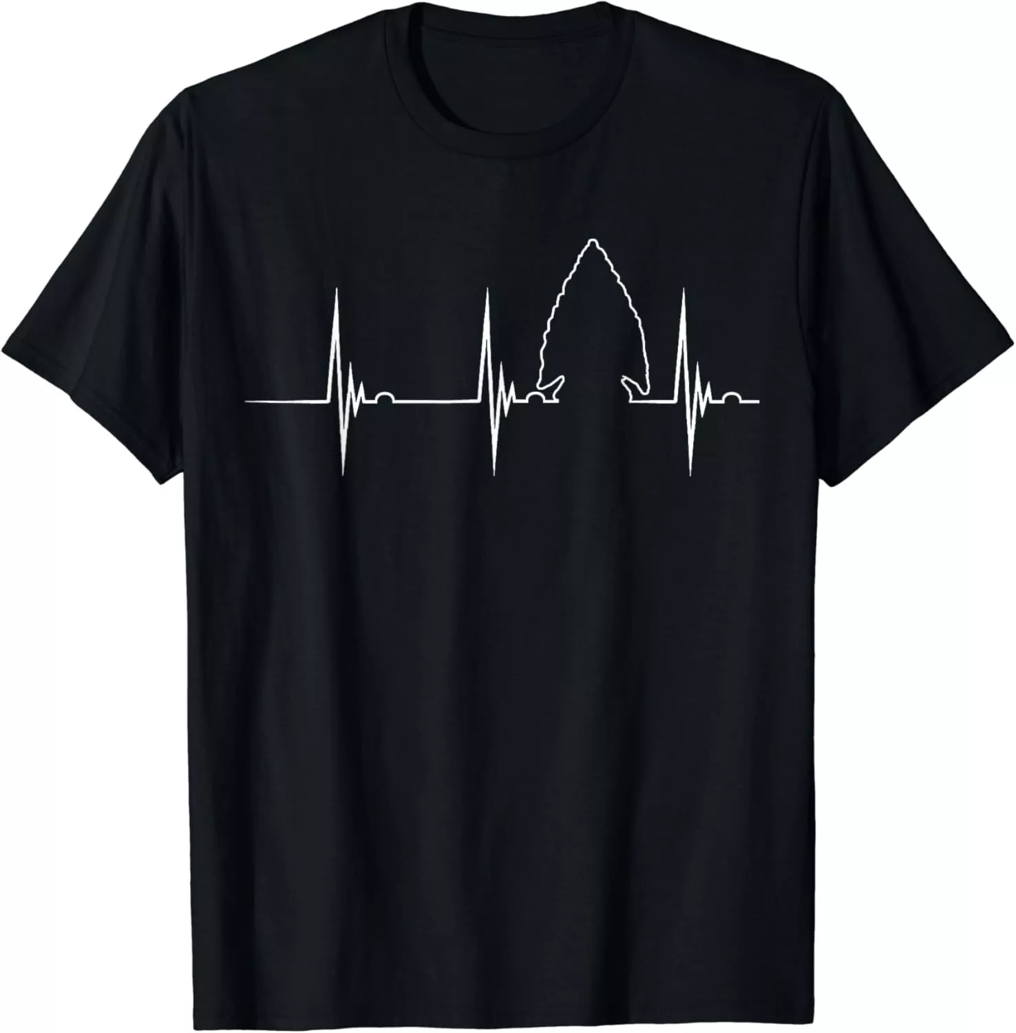 Arrowhead Hunting Heartbeat EKG Pulse Hunter Flint Knapping Gift Unisex ...