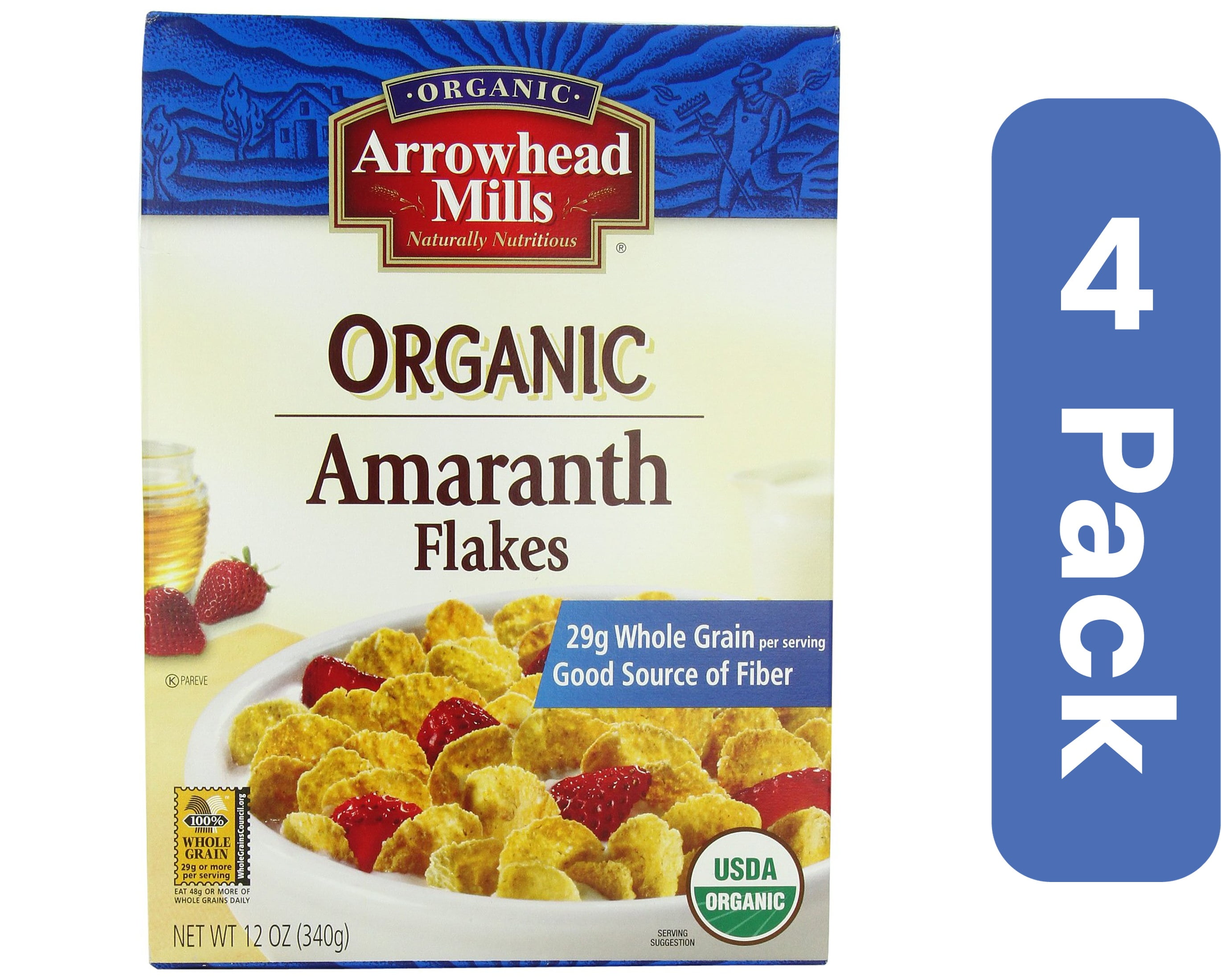 Arrowhead Mills Organic Amaranth Flakes 12 oz (Pack of 4) - Walmart.com