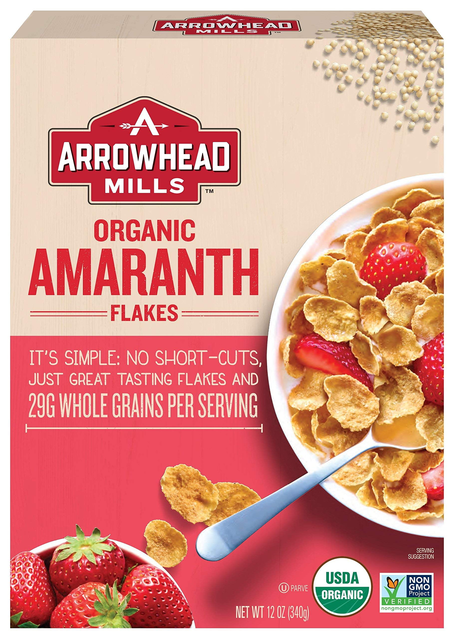 Arrowhead Mills Organic Cereal, Amaranth Flakes, 12 oz. - Walmart.com
