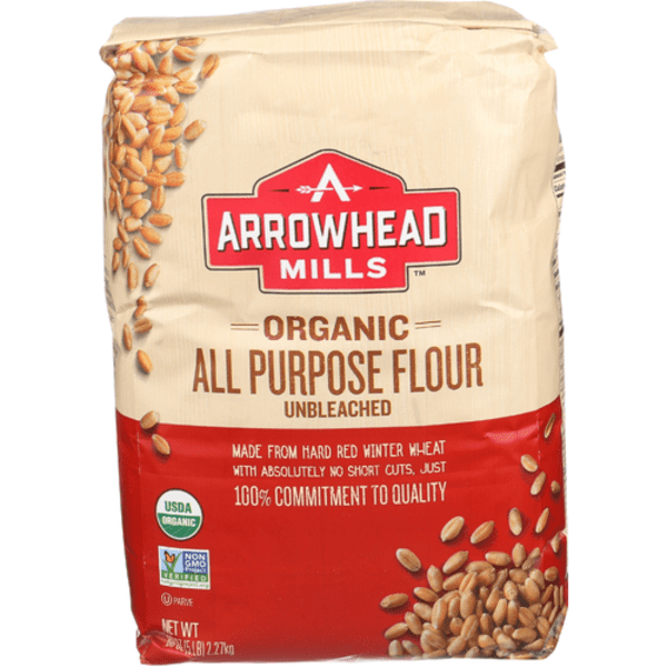 Arrowhead Mills Organic Unbleached All Purpose Flour 5 lb - Pack of 3 ...
