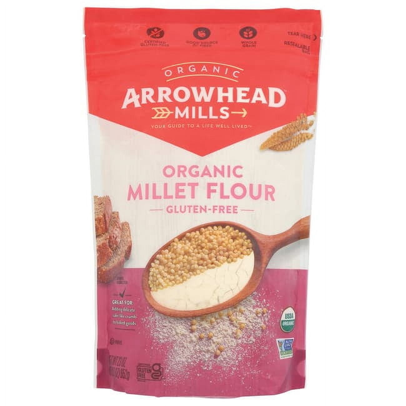 Arrowhead Mills Organic Millet Flour, 23 Oz - Walmart Business Supplies