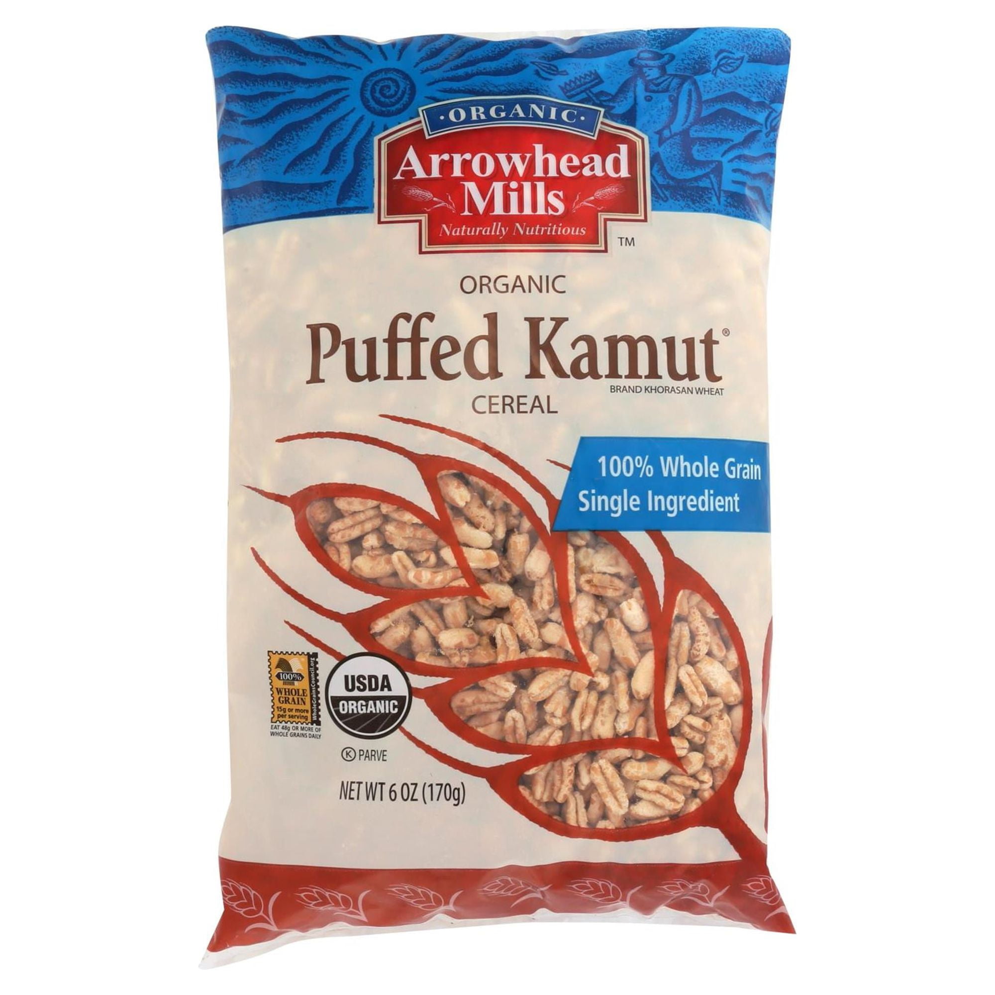Arrowhead Mills Wheat Puffed Kamut Cereal, 6 OZ Package - Walmart.com