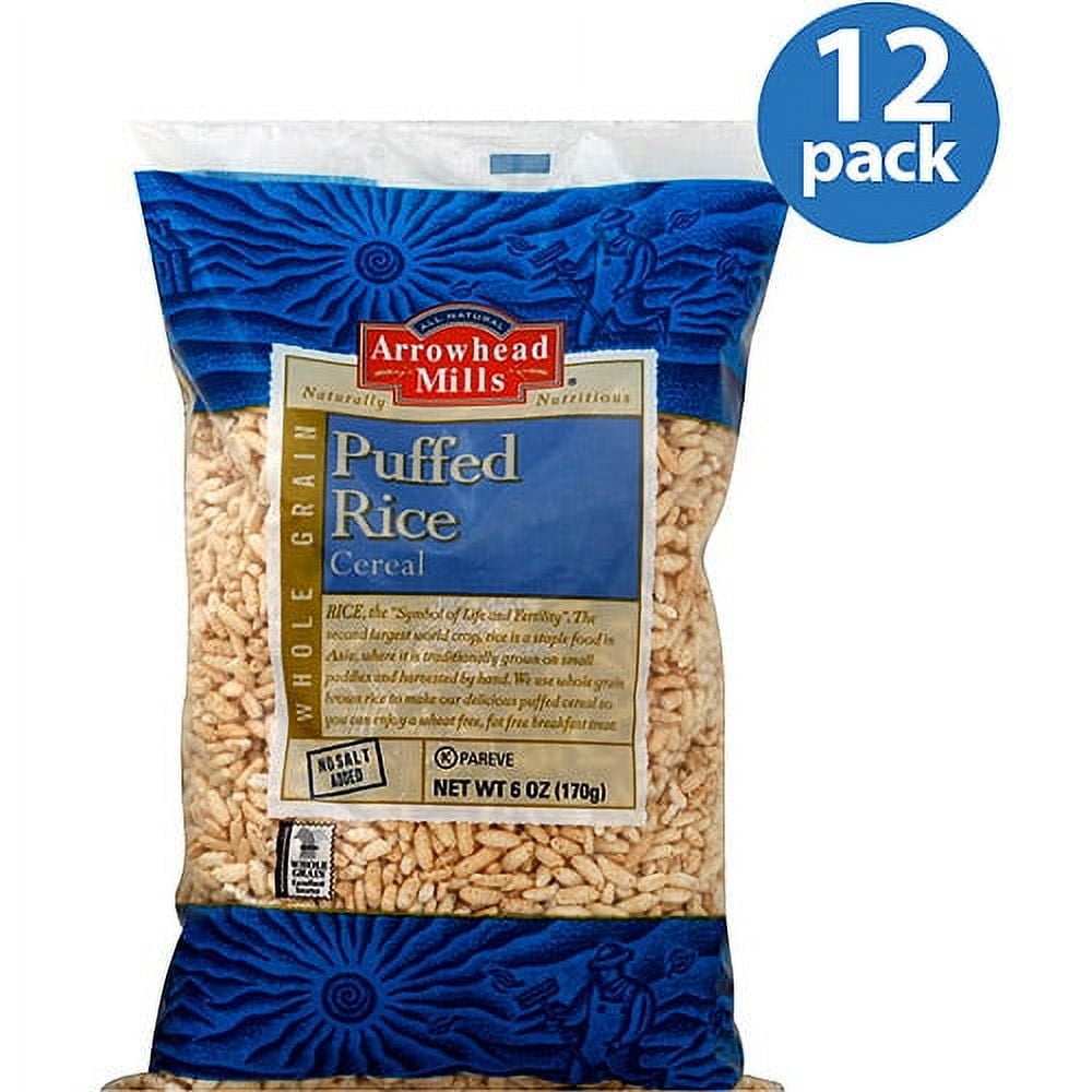 Arrowhead Mills Puffed Rice Cereal, 6 oz, (Pack of 12) - Walmart.com