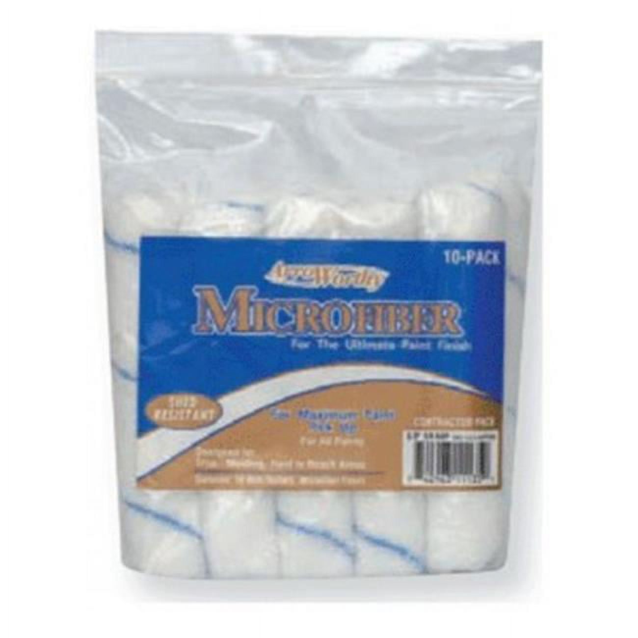 Arroworthy 4-MFR3CK Nap Microfiber Mini Roller Cover, 4" x 3/8", 10 ...