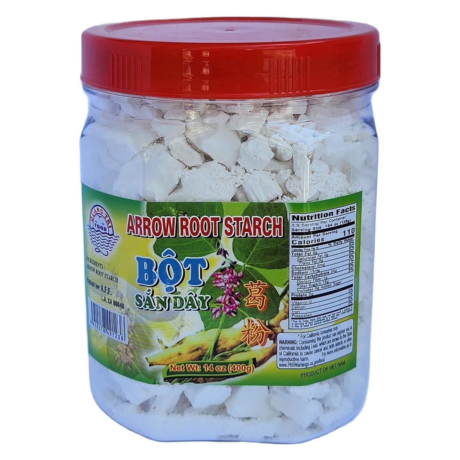 Arrowroot Starch Thickener, Chunks of Crunchy Powder Premium Kudzu ...