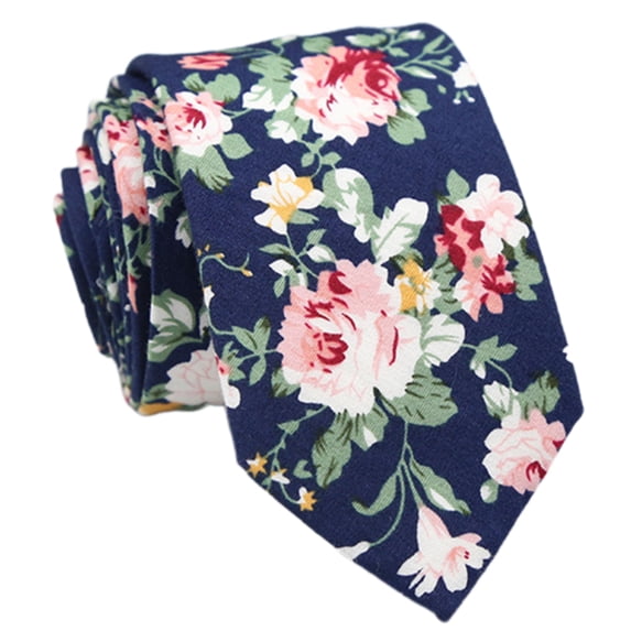Arrows Tip Design Polyester Silk Skinny Tie For Men Women Floral Print ...