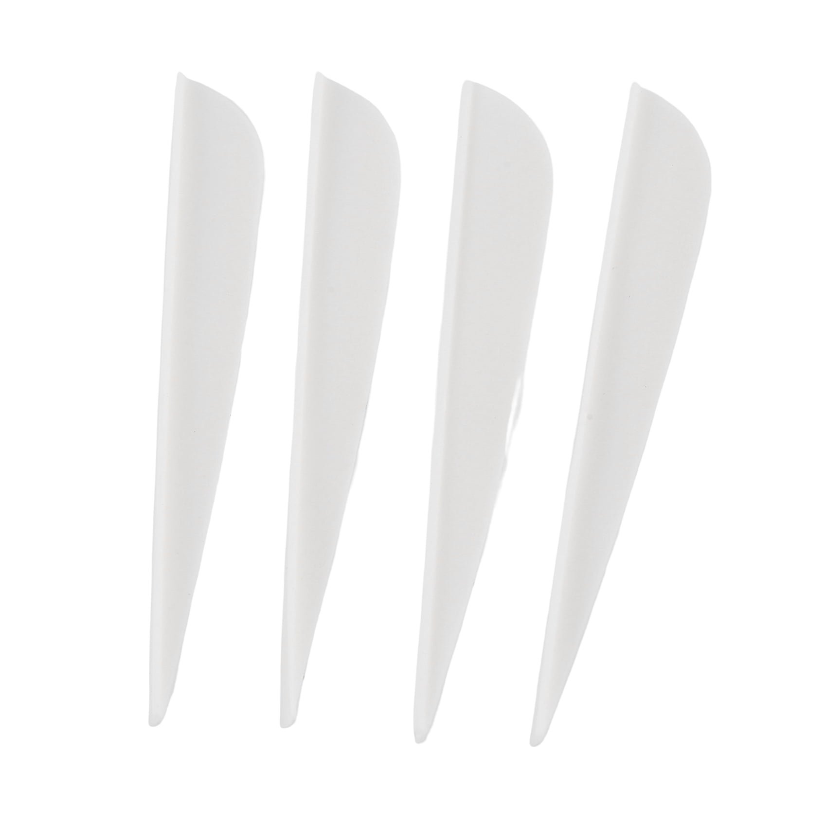 Arrows Vanes 4 Inch Plastic Fletching for DIY Archery 50 Pack(White ...