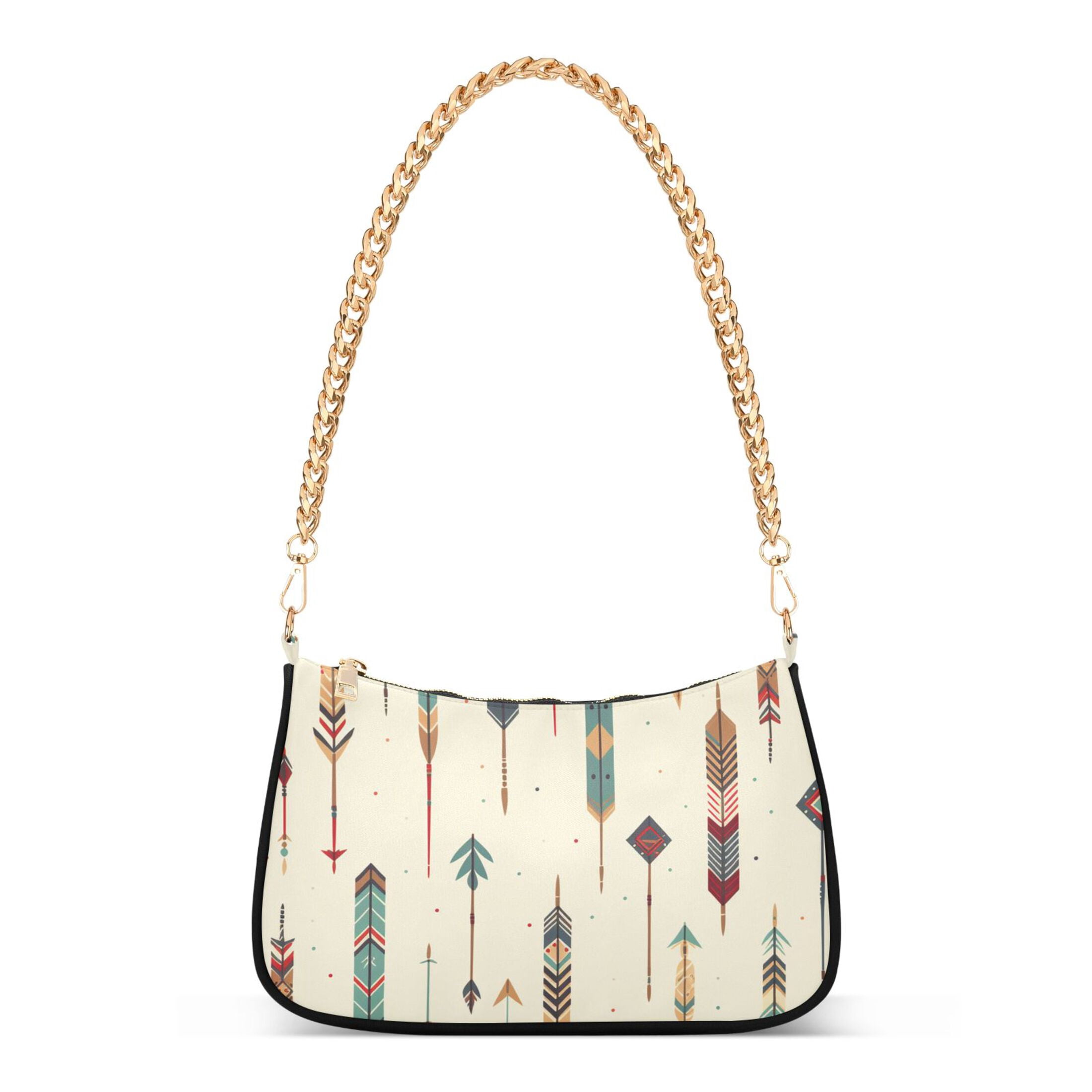 Arrows with Ethnic Style Pattern Women's Tote Bag Polyester Chain Bag ...