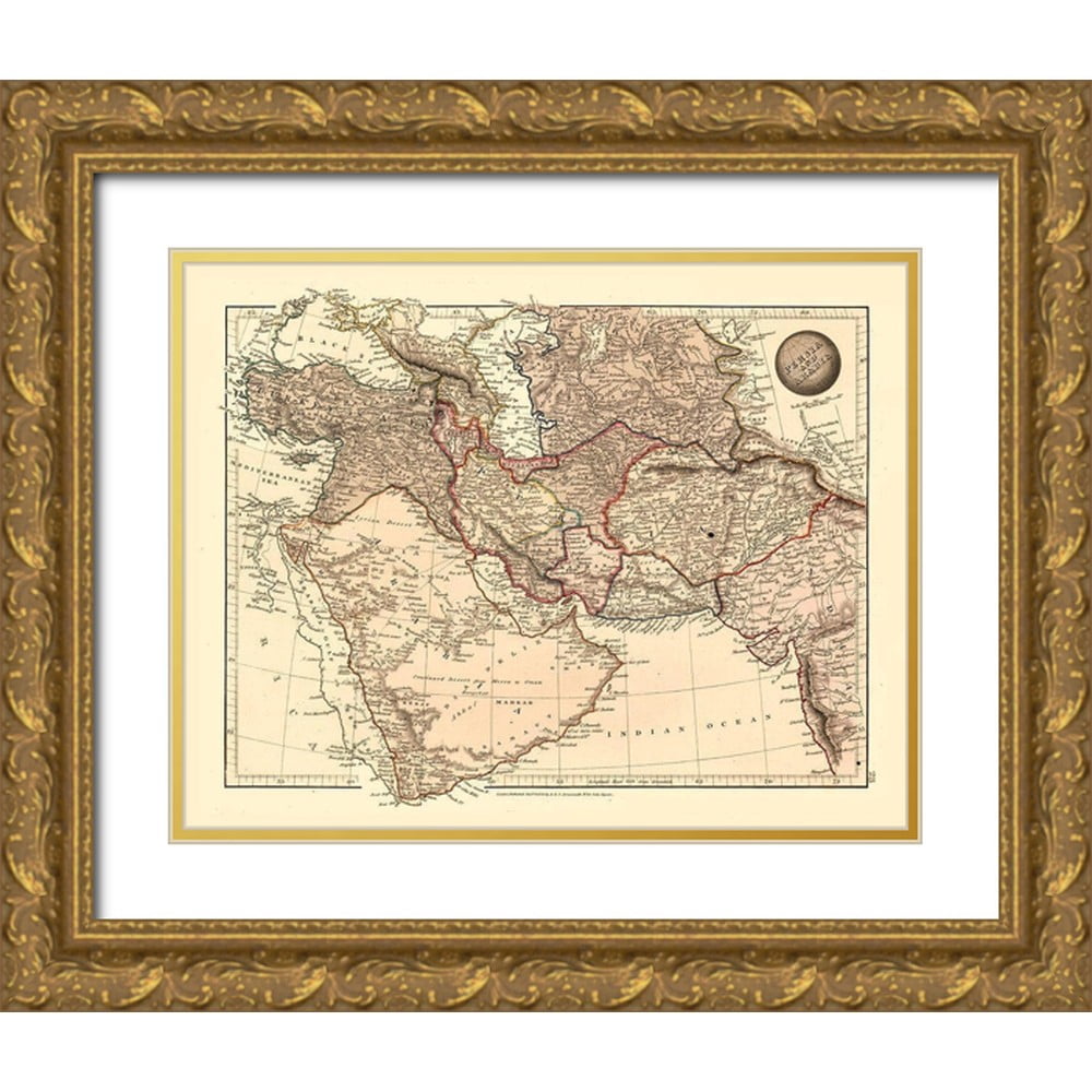 Arrowsmith 14x12 Gold Ornate Wood Framed with Double Matting Museum Art ...
