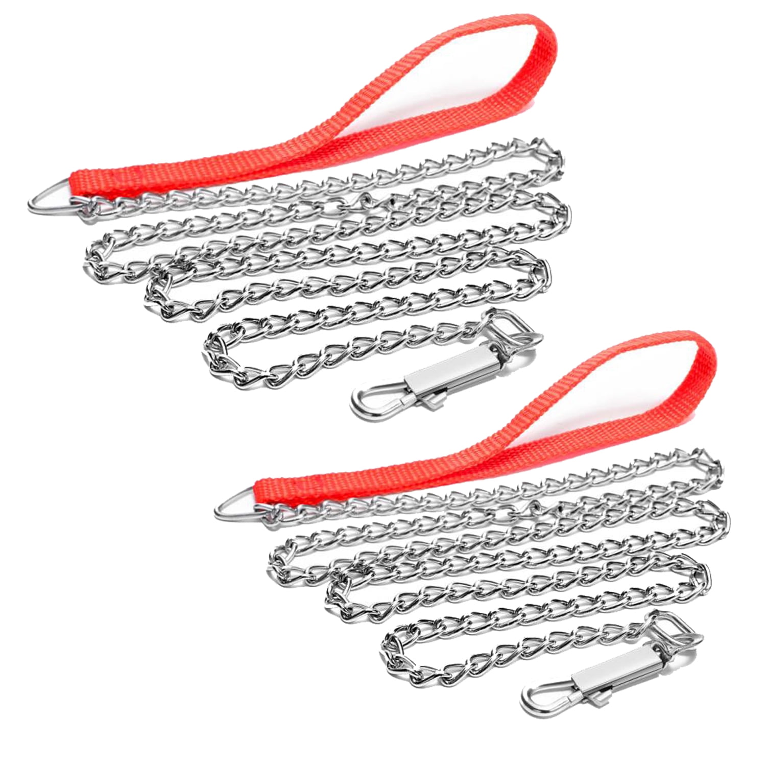 Arroyner 2Pcs Steel Chew Proof Pet Chain Heavy Duty Dog Leash with ...
