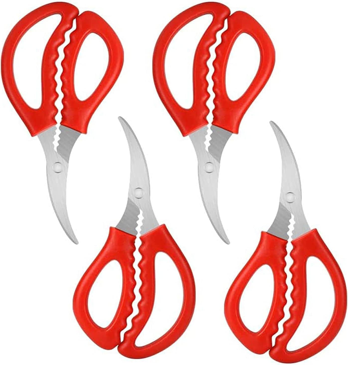 Arroyner 4Pcs Heavy Duty Kitchen Stainless Steel Seafood Scissors for ...