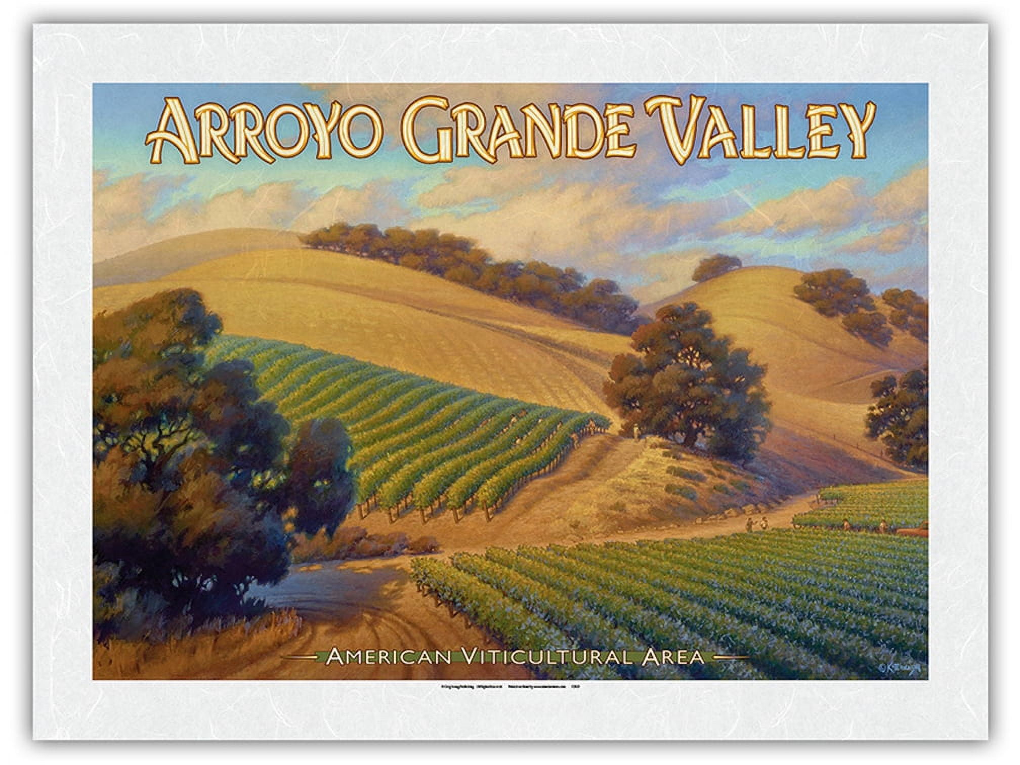 Arroyo Grande Valley Wineries - California Vineyards Wine Country Art ...