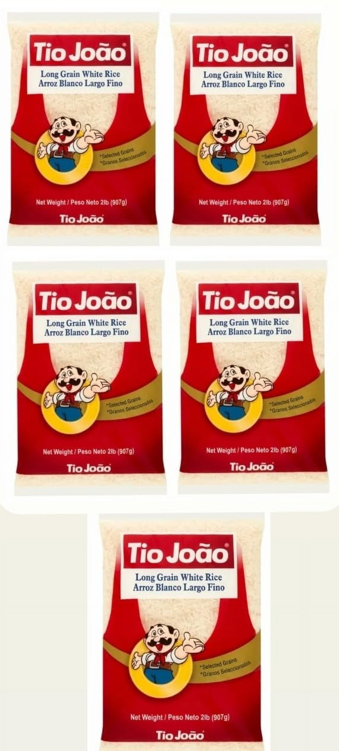 Arroz Branco Brasileiro 907g - Pack 5 x 907g - Brazilian White Rice - Walmart.com