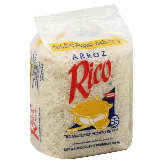 Arroz Rico Enriched Medium Grain Rice, 32.0 OZ - Walmart.com