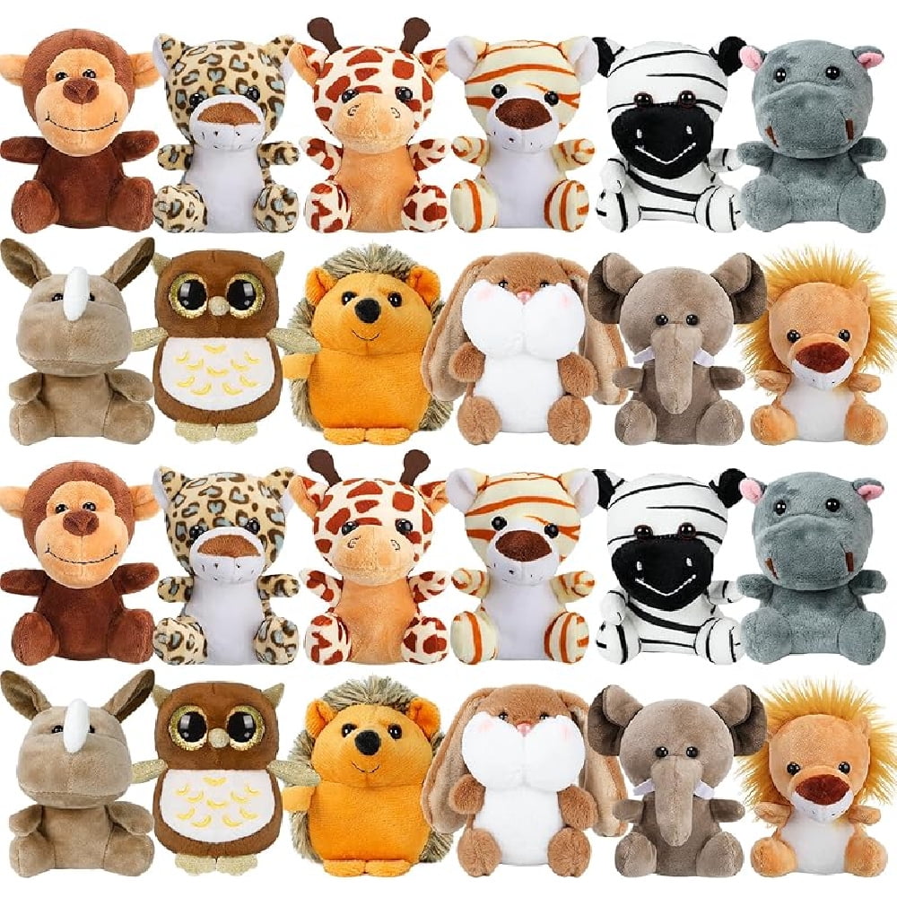 Arrozon 12 Pcs Small Stuffed Animals Bulk, 4.5 Inch Mini Stuffed ...