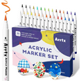 Arrtx Paint Pens 30B Colors Brush Tip Acrylic Markers for DIY Project, Christmas Gift - Walmart.com