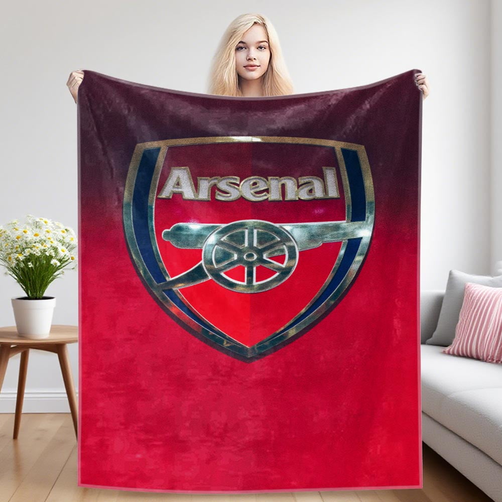 Arsenal Blanket Gifts Throw Fan for Girls Boys Kids Fan Lover Christmas ...