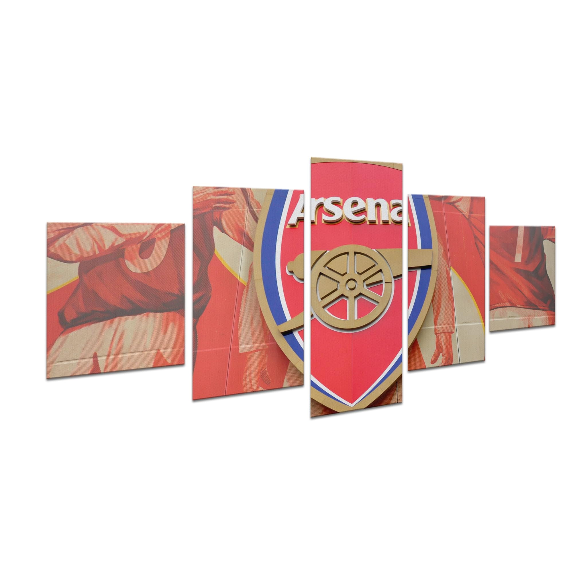 Arsenal Canvas Wall Art by DreamController Set of 5 - 40x20 inches Wall ...