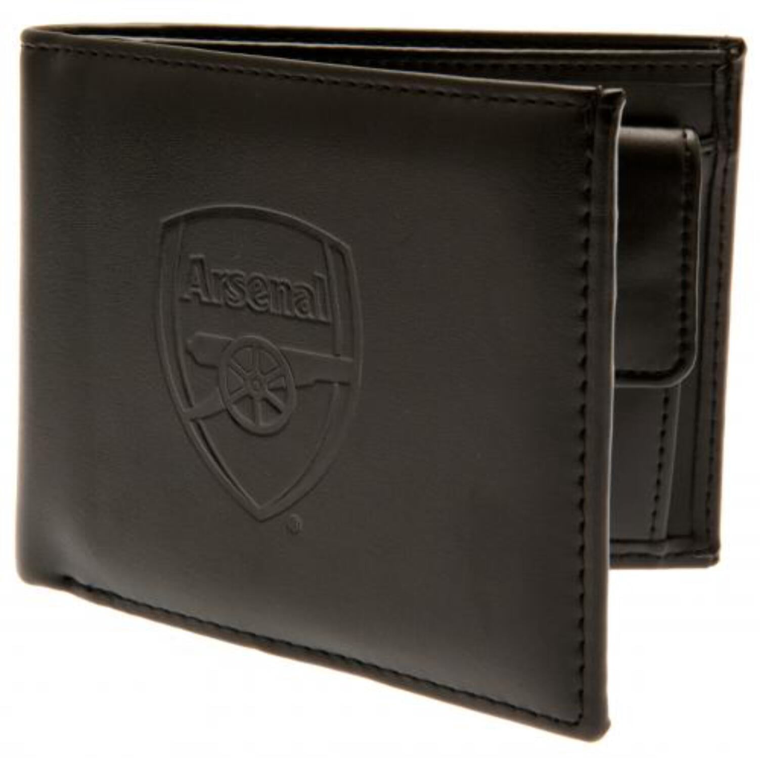 Arsenal FC - Debossed Crest Leather Wallet - Walmart.com