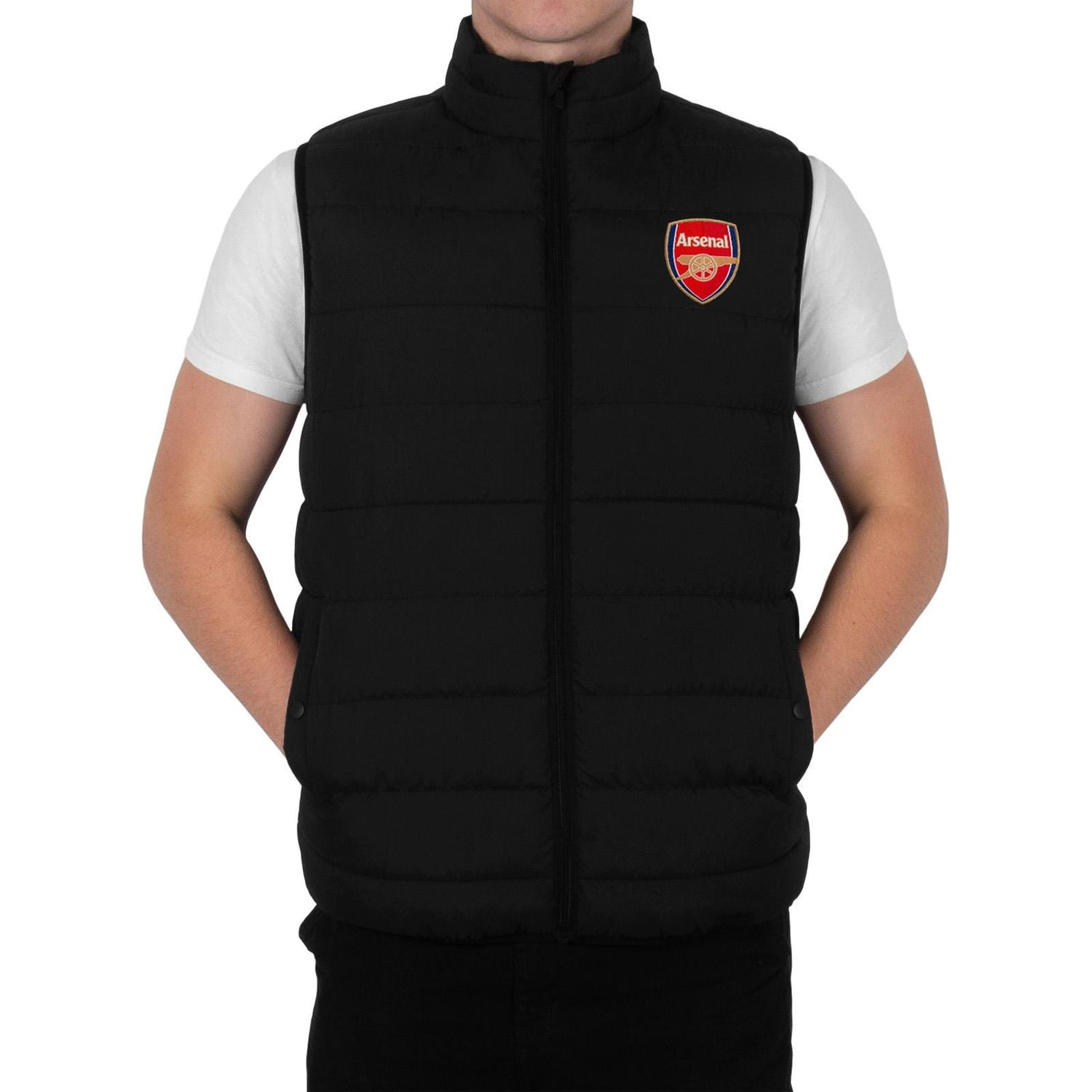 Arsenal FC Mens Quilted Padded Vest - Walmart.com