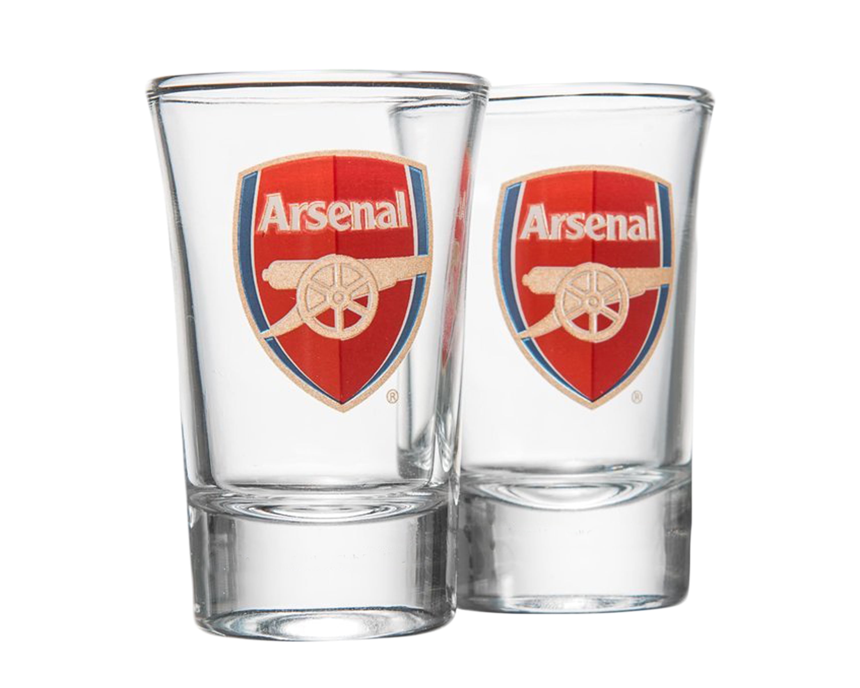 Official Arsenal FC Fan Gear - Two Arsenal Shot Glasses - Walmart.com