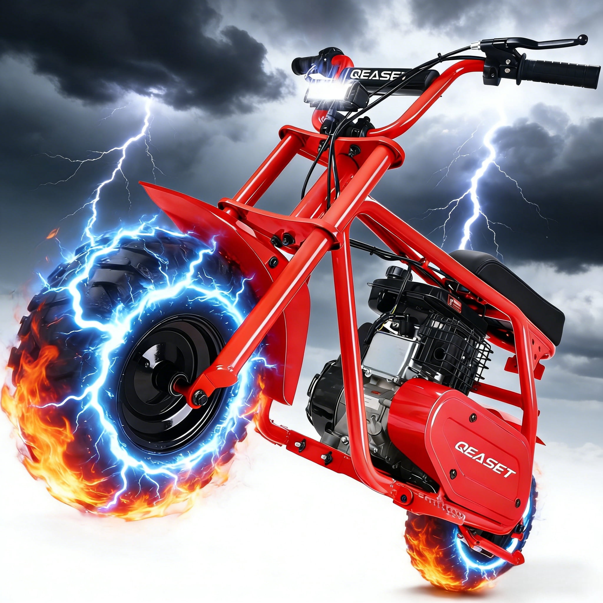 Arshin 99cc Gas Powered Mini Dirt Bike,21MPH Off-Road Motorcycle,200 ...