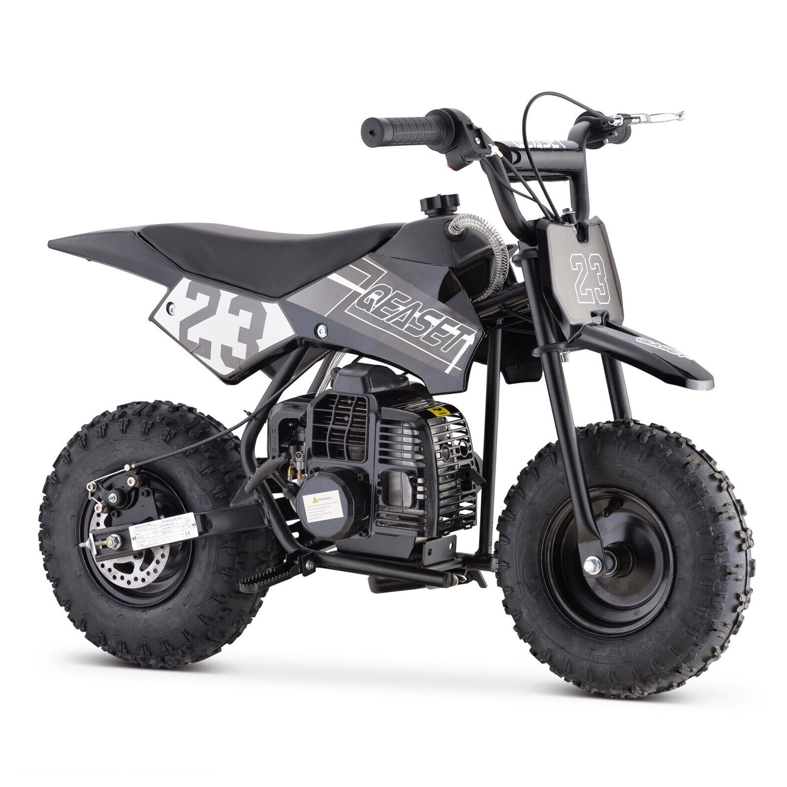 QEASET Mini Kid Dirt Bike,49 CC 2-Stroke Gas Bike with Off-Rode Tire,up ...