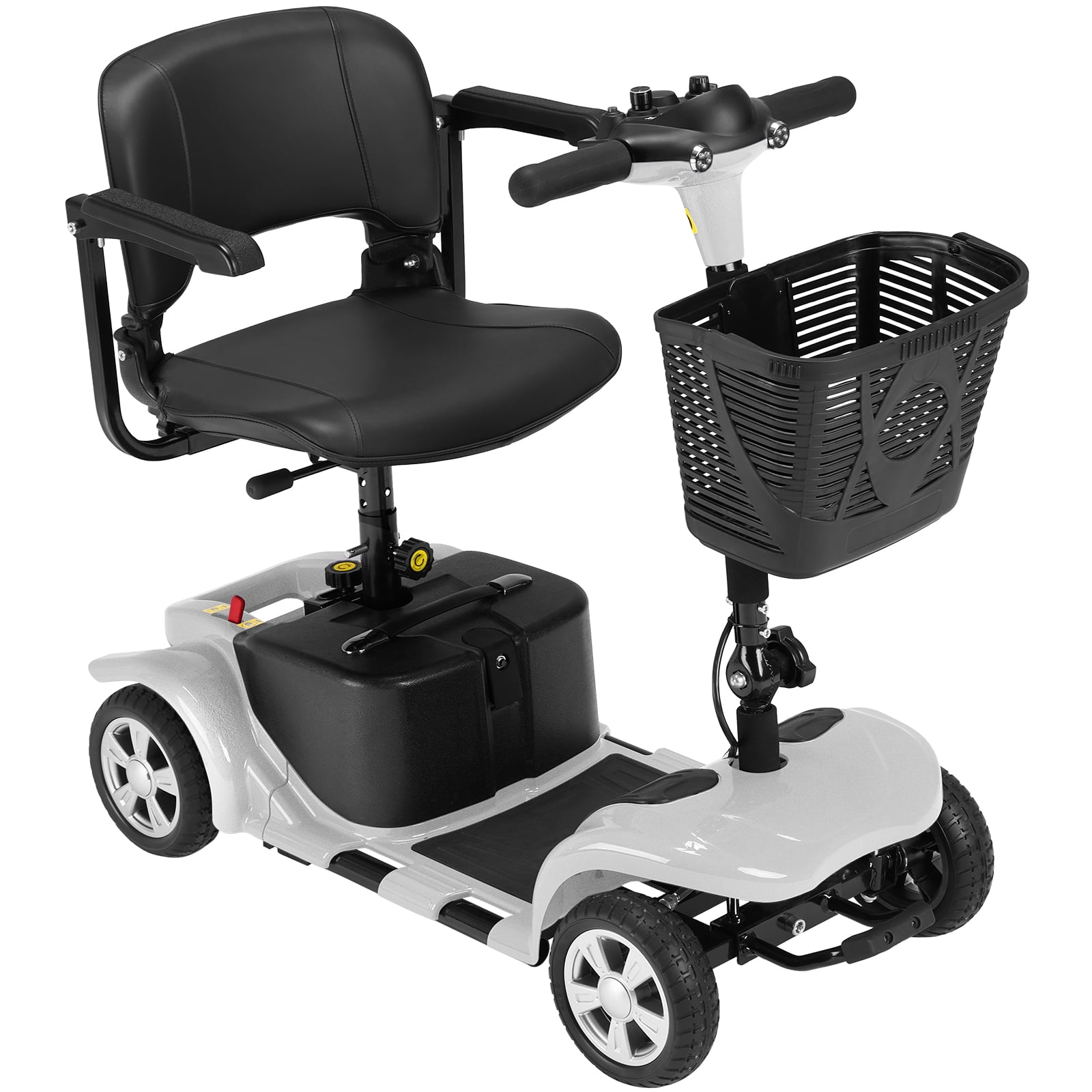 Arshin Upgrade 4 Wheels Mobility Scooter with Removable Battery,Compact ...