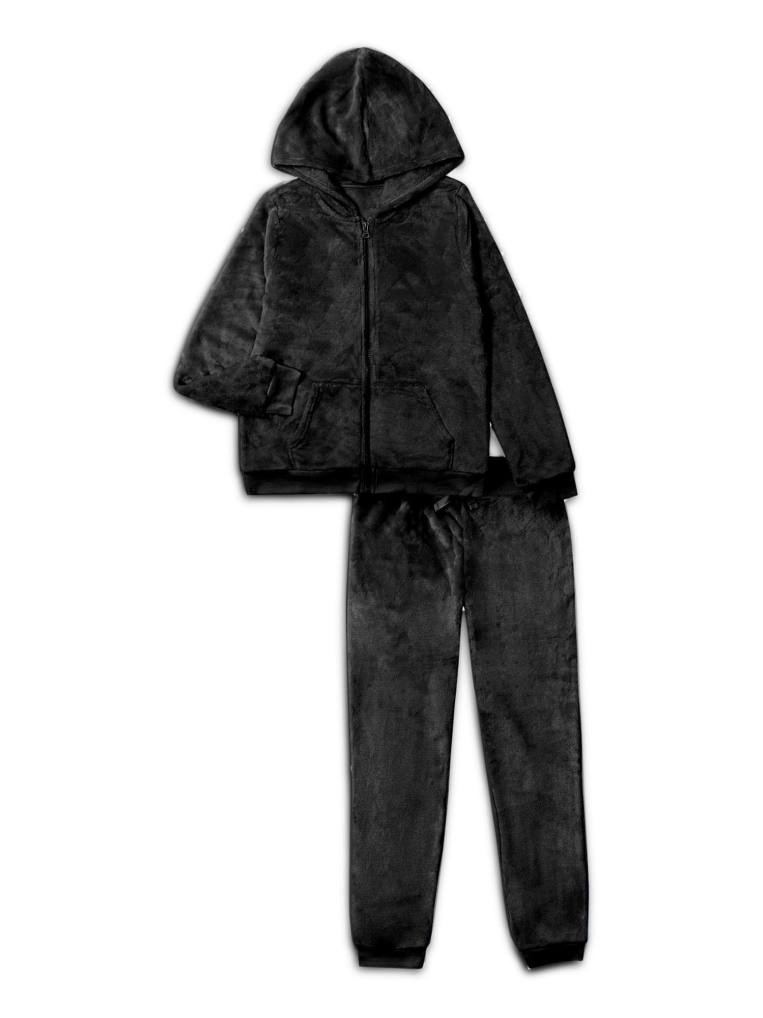 Arshiner 2 Piece Outfits for Girls Velour Tracksuit Hoodie and Jogger ...