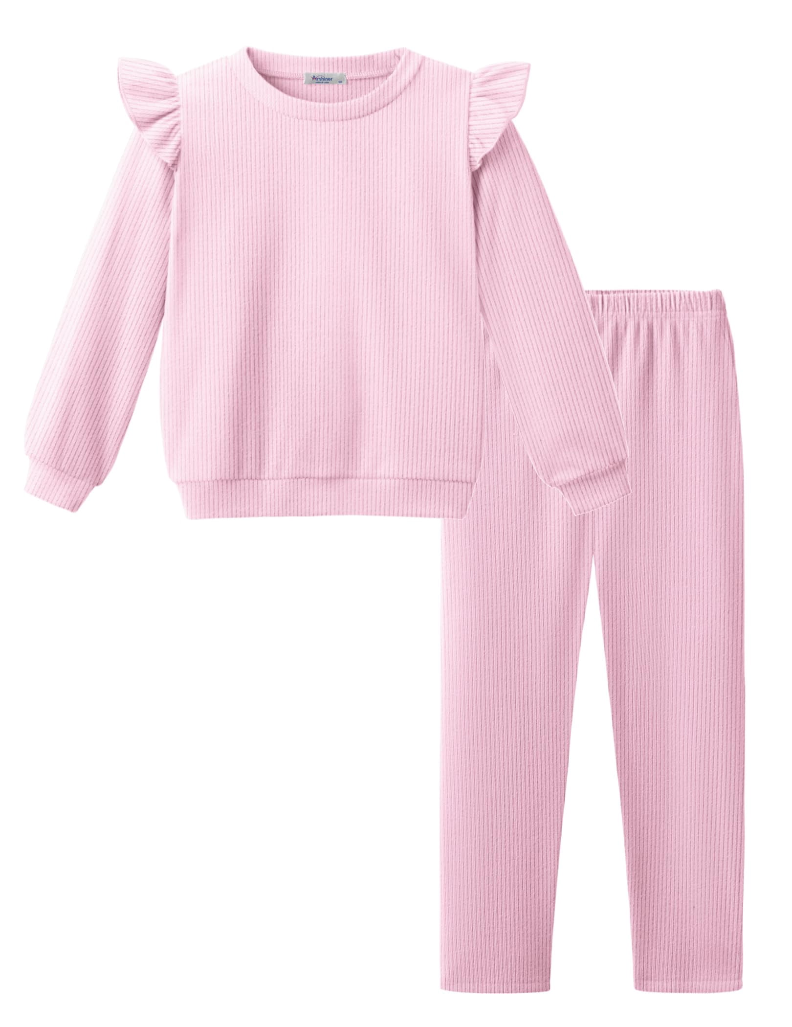 Arshiner Baby Girls Sweater Set Ribbed Elastic Knit Clothes Toddler ...