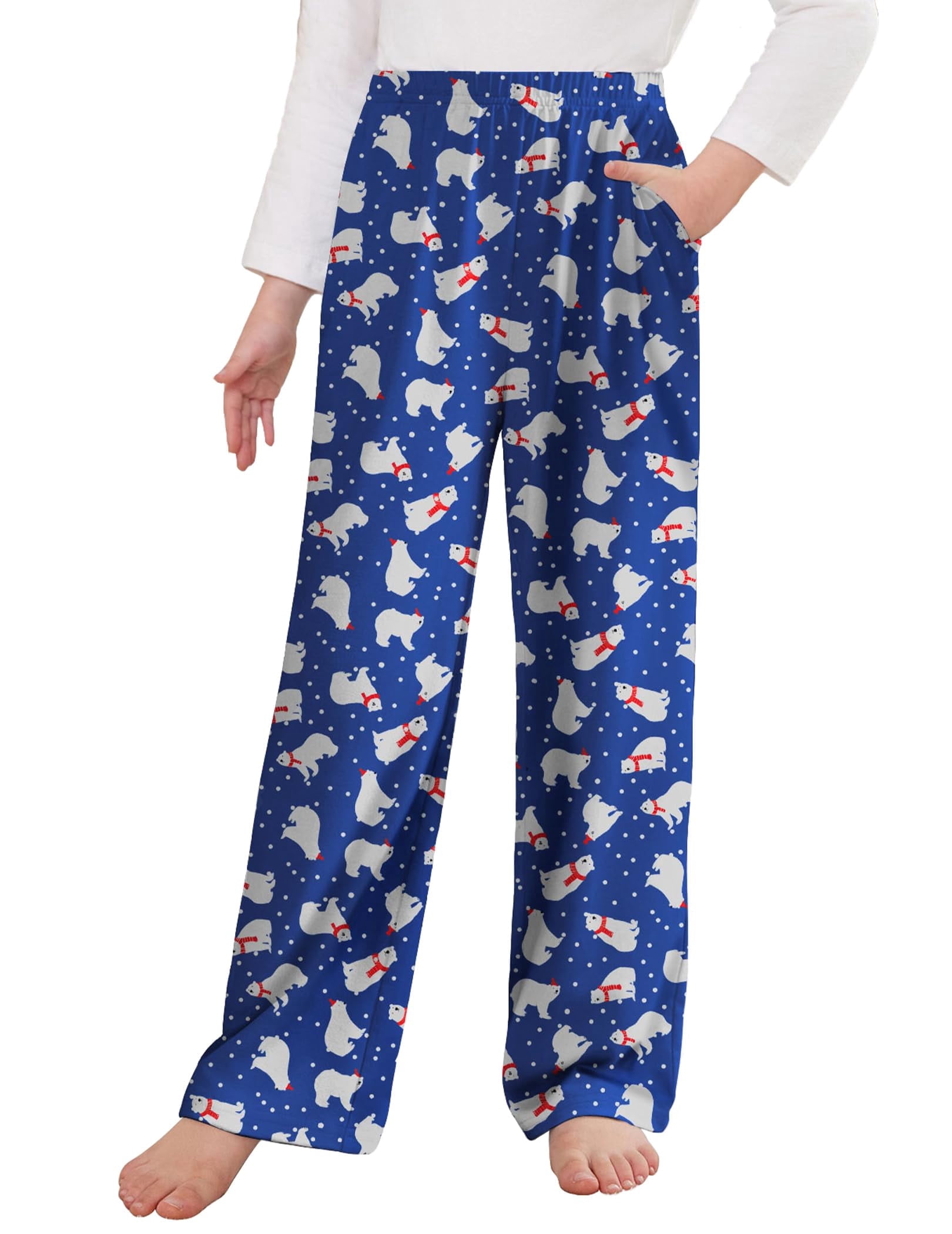 Arshiner Boys Pajama Pants 2 Pack Soft Plaid Sleepwear Kids Lounge PJ ...