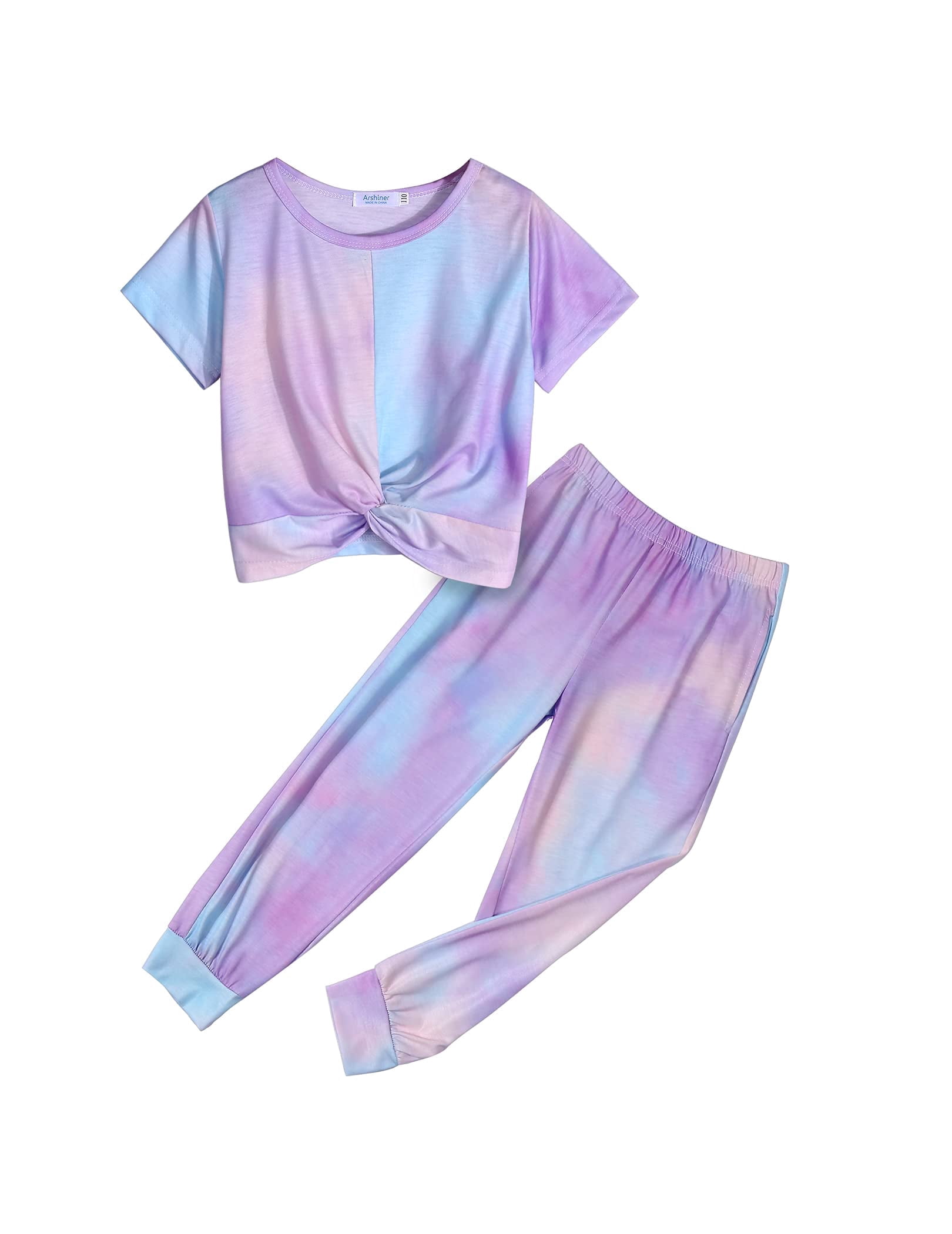 Arshiner Girls 2 Pieces Cute Outfits Tracksuits Jogger Suits Sweatsuits ...