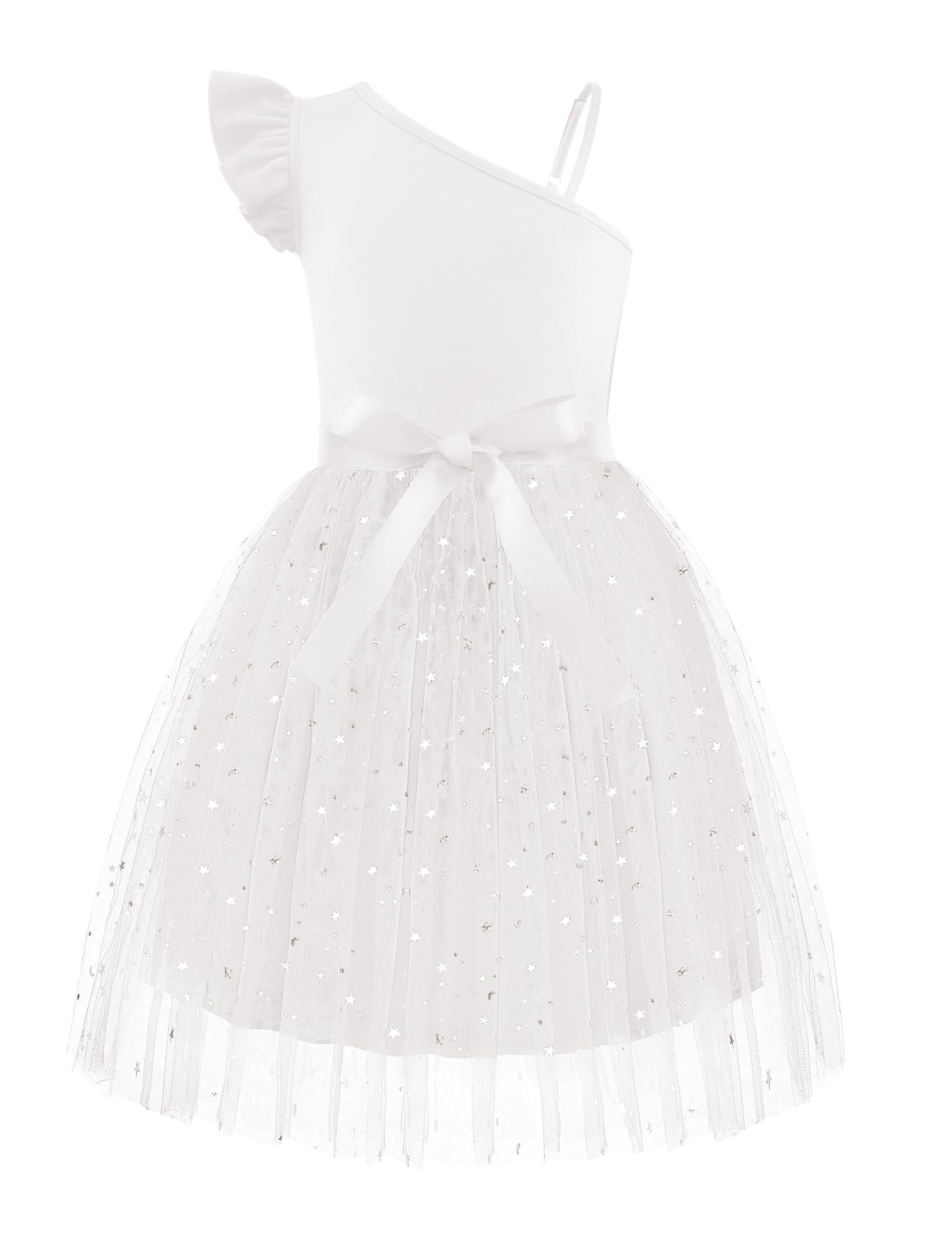 Arshiner Girls Fancy Dress Summer Tulle Wedding Guest First Communion ...