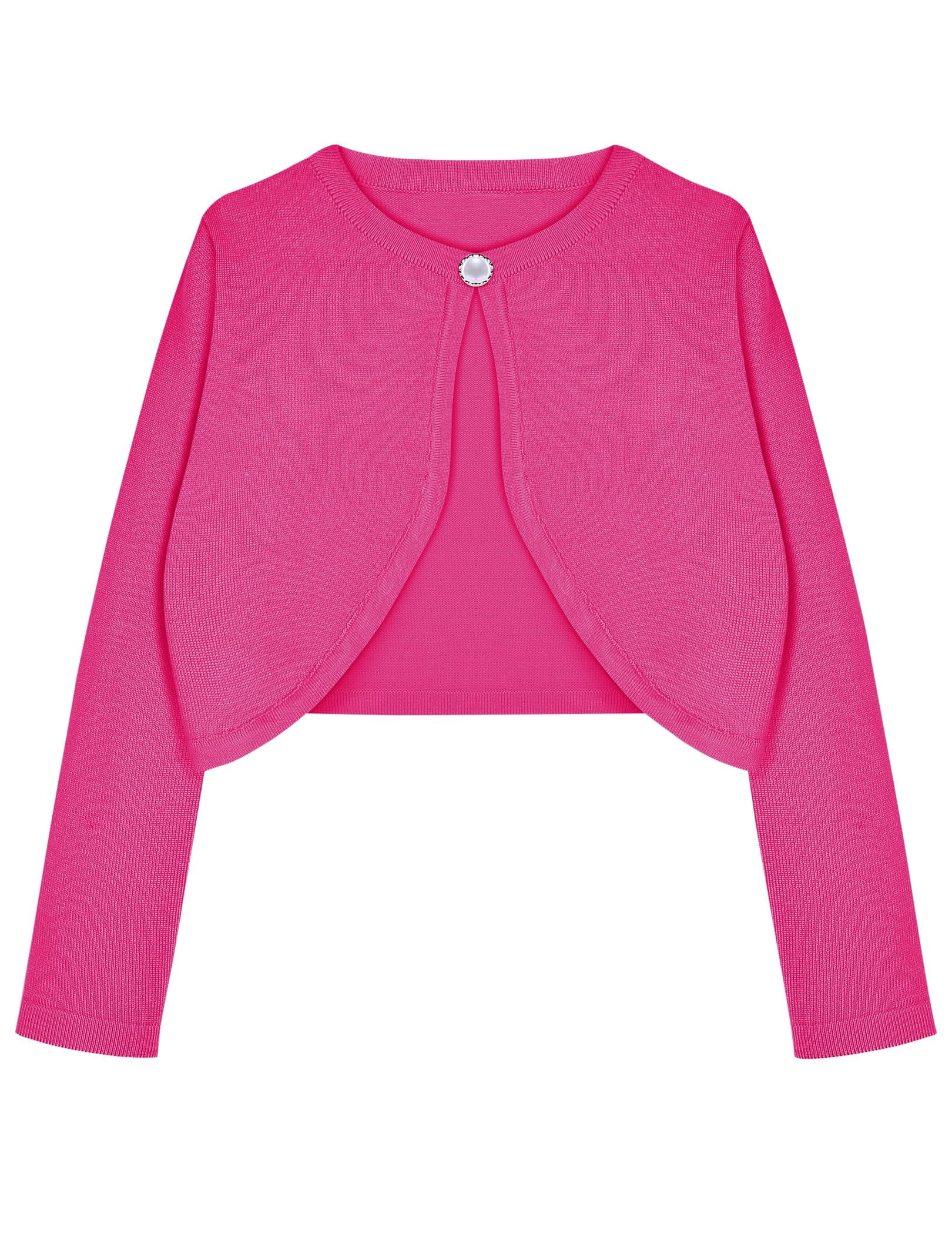 Arshiner Girls Open Front Shrug Cardigan Kids Children Knit Long Sleeve ...
