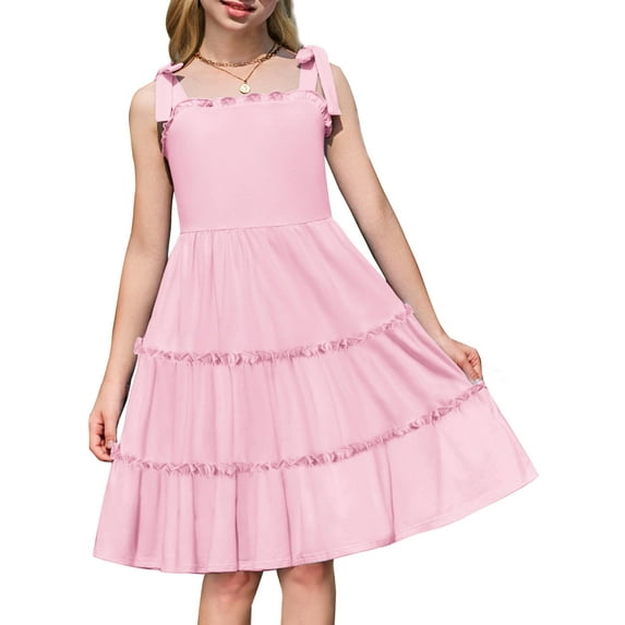 Arshiner Girls Summer Dresses Black Formal Church Funeral Sleeveless ...