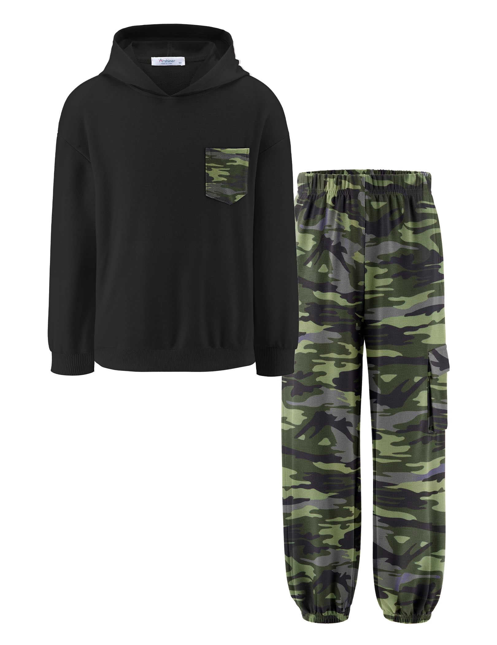 Arshiner Kids Sweatsuit Pullover Hoodie Sweatshirt and Jogging Pants ...