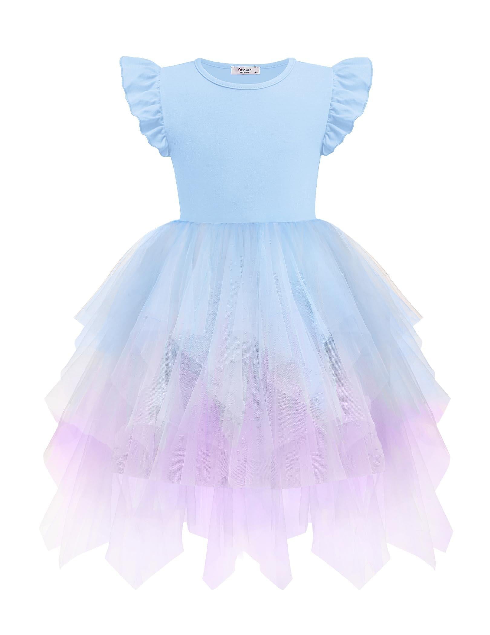 Arshiner Little Girls Tutu Dress Tulle Summer Formal Birthday Party ...