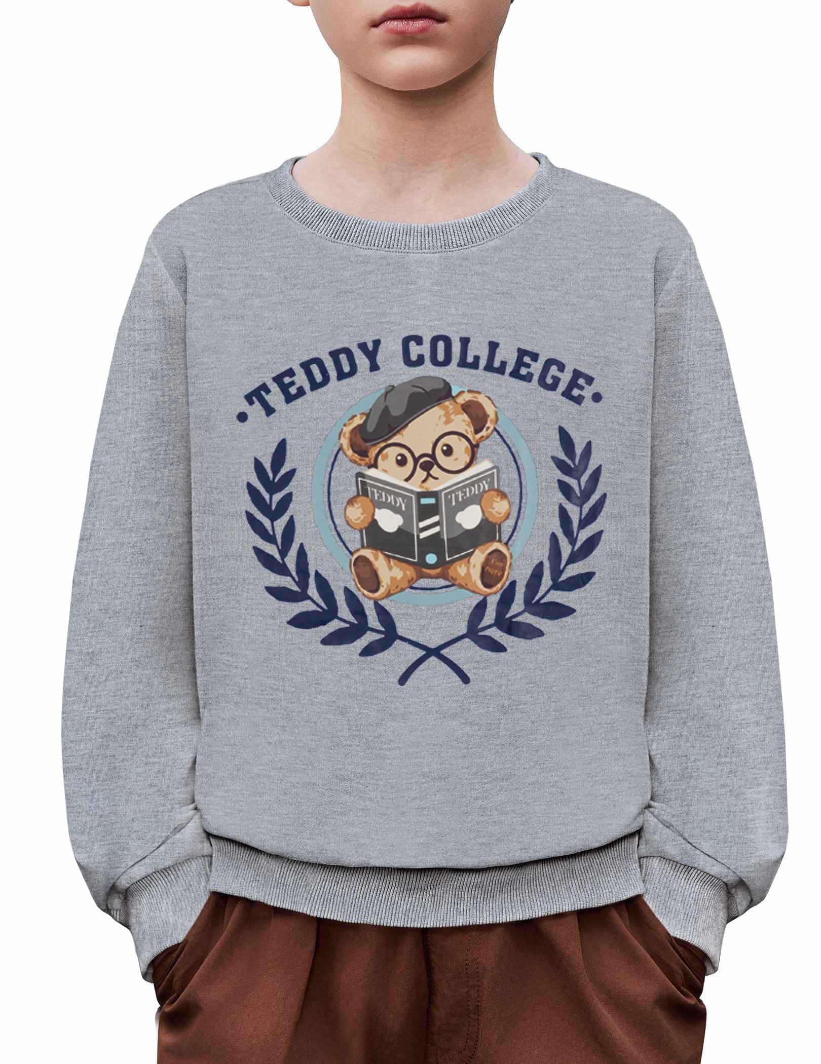 Arshiner Toddler Boy Crewneck Graphic Sweatshirt Long Sleeve Teddy Bear ...