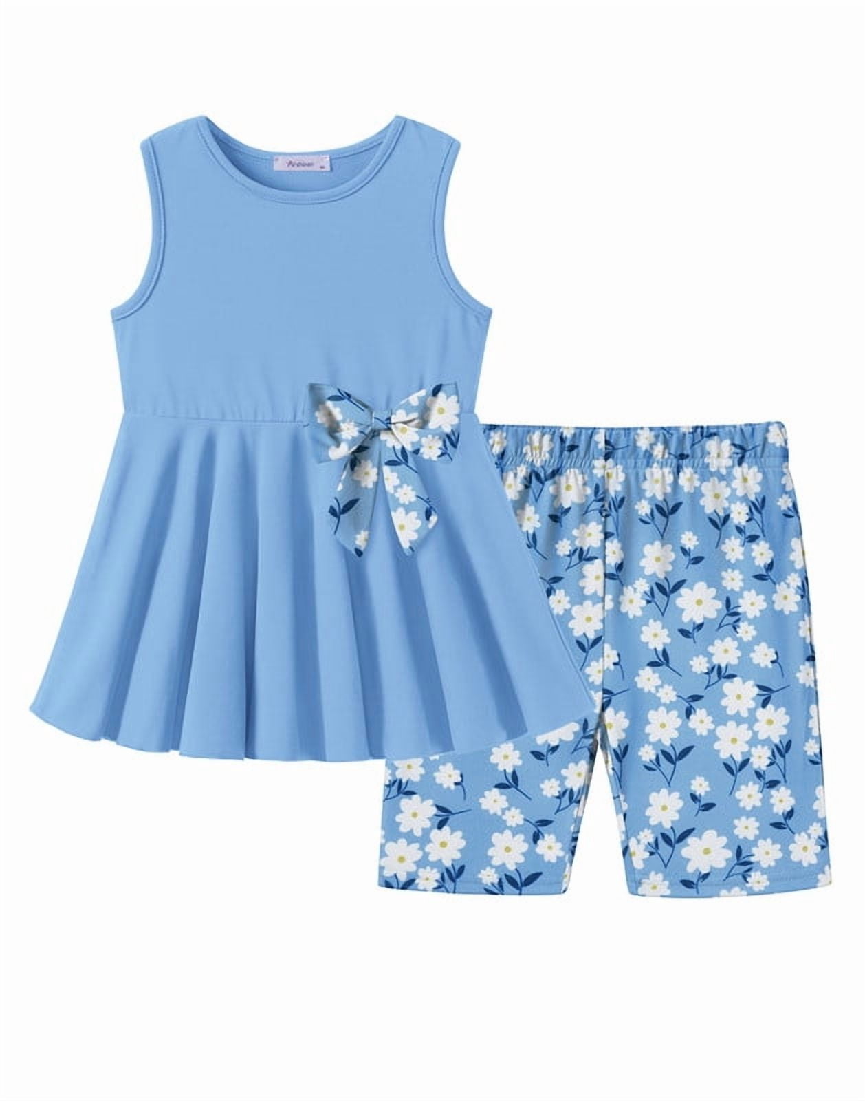 Arshiner Toddler Girl Summer Clothes Sleeveless Top Dress with Bow and ...