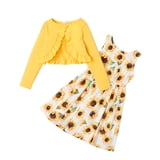 Arshiner Toddler Girls Dress Sets Cute A-Line Tank Dress with Pockets ...