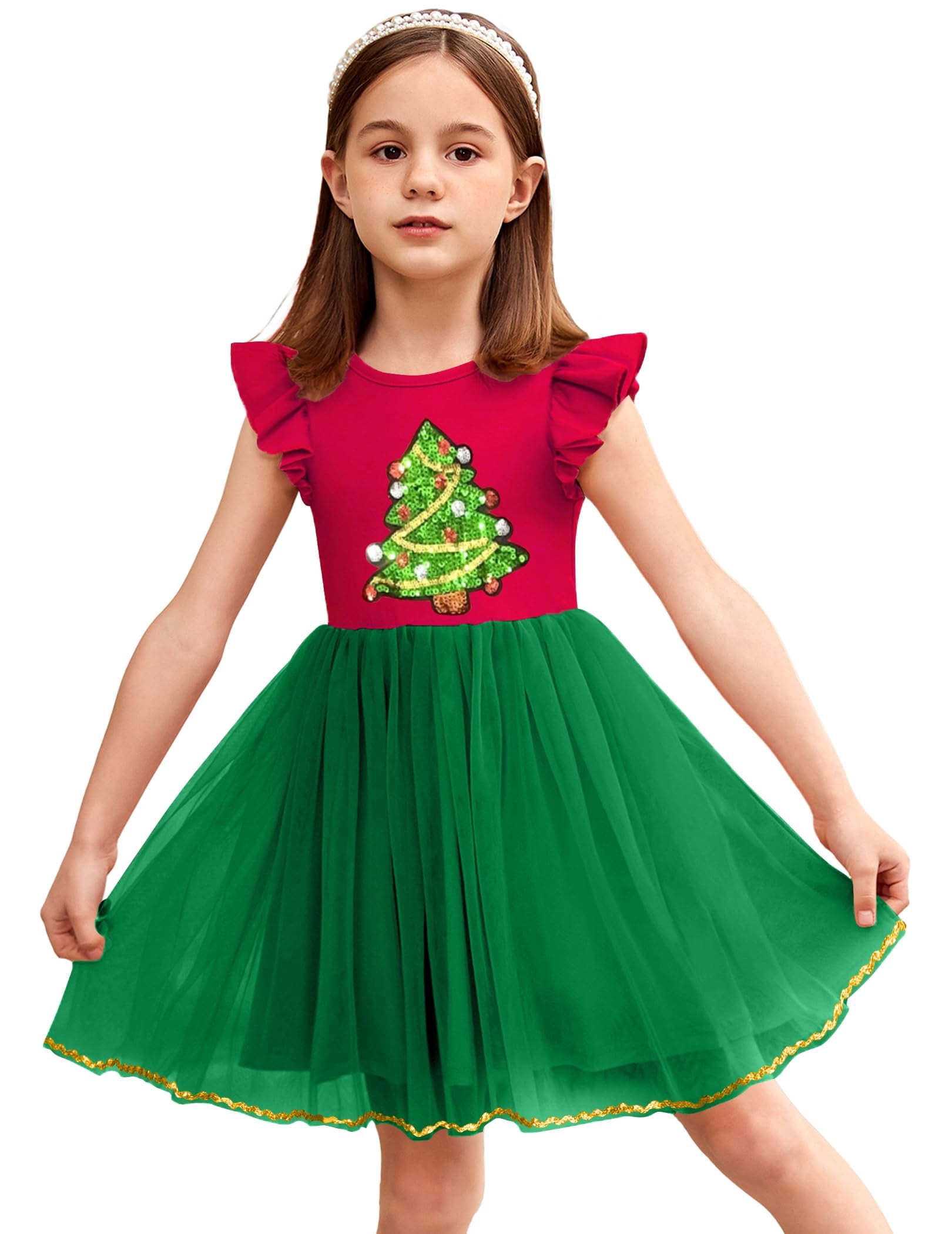 Arshiner Toddler Girls Summer Sundresses Crew Neck Tutu Gown Flower ...
