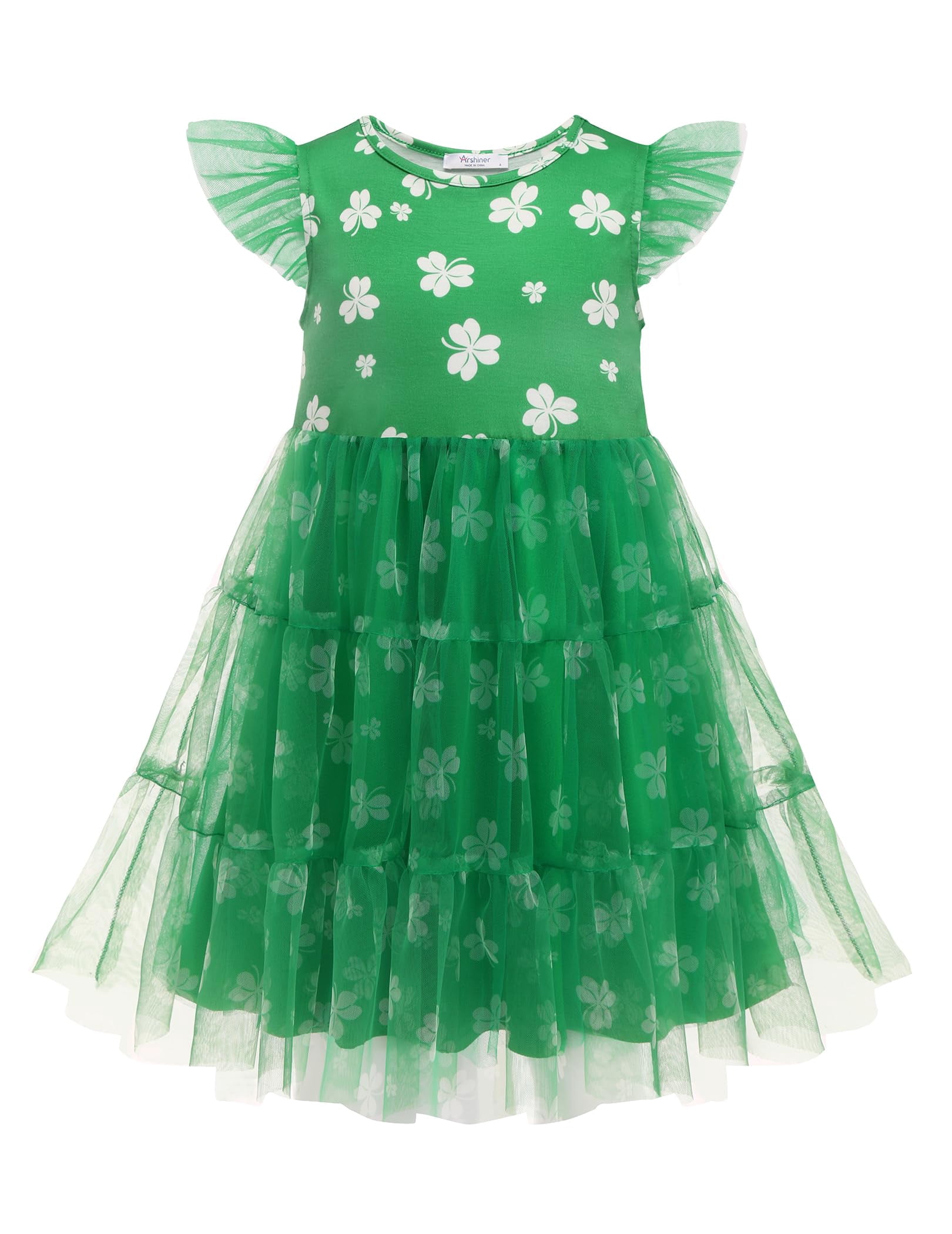 Arshiner Toddler Tutu Dress Girls Rainbow Tulle Dresses Ruffle Tiered ...