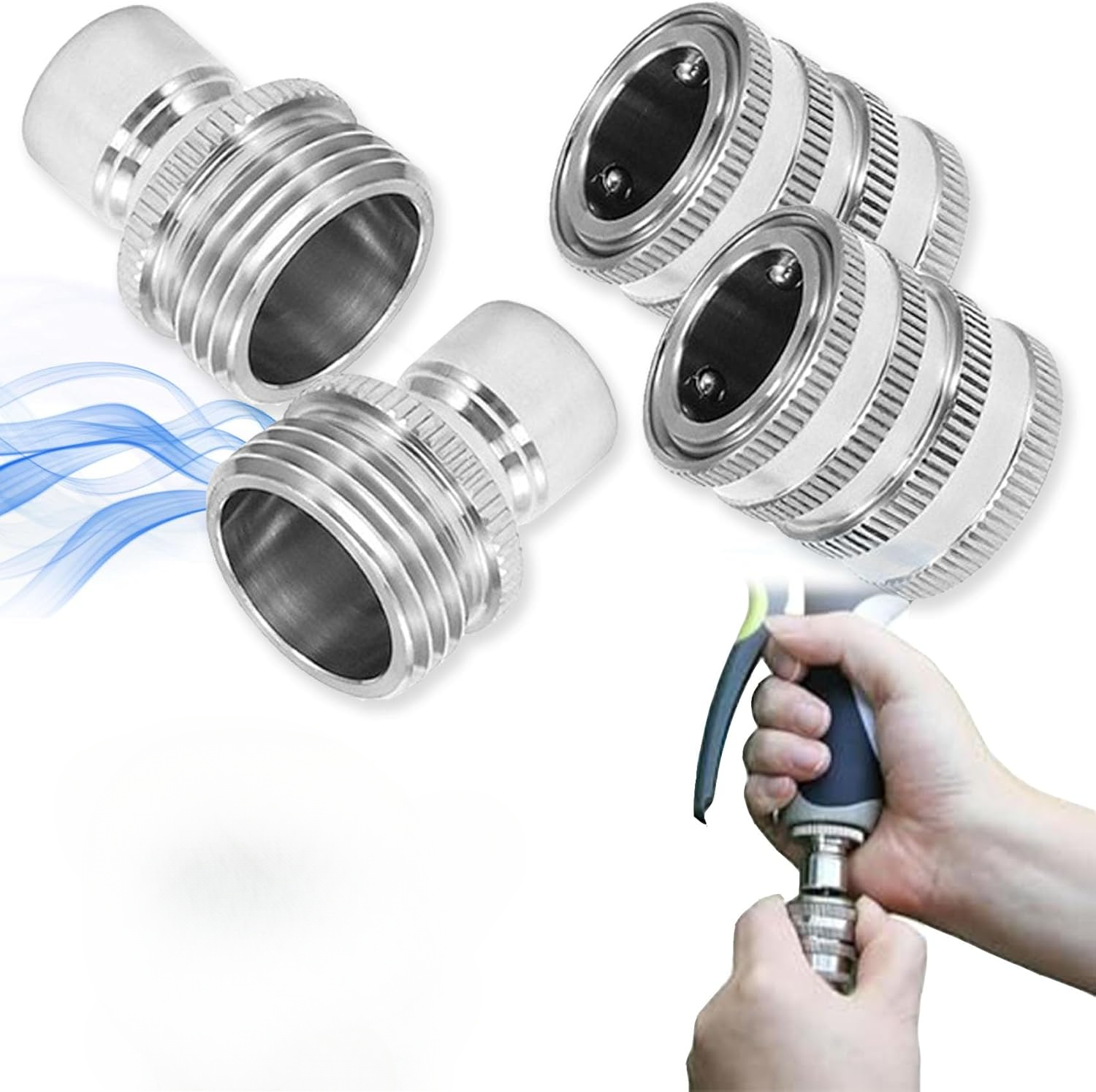 Arshipscho-Arshipscho Stainless Steel Garden Hose Quick Connect ...